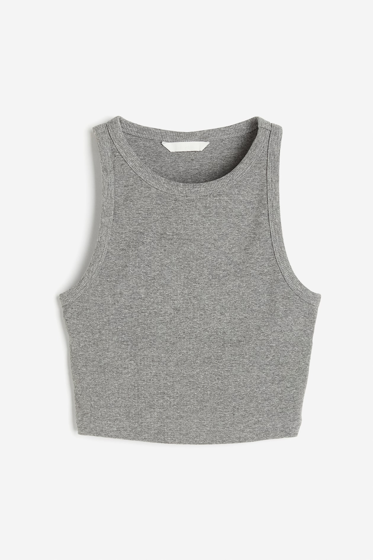 Women's Grey marl Cropped vest top | H&M GB