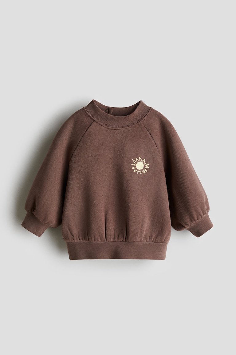 Brown/sun Cotton Sweatshirt for kids | H&M US