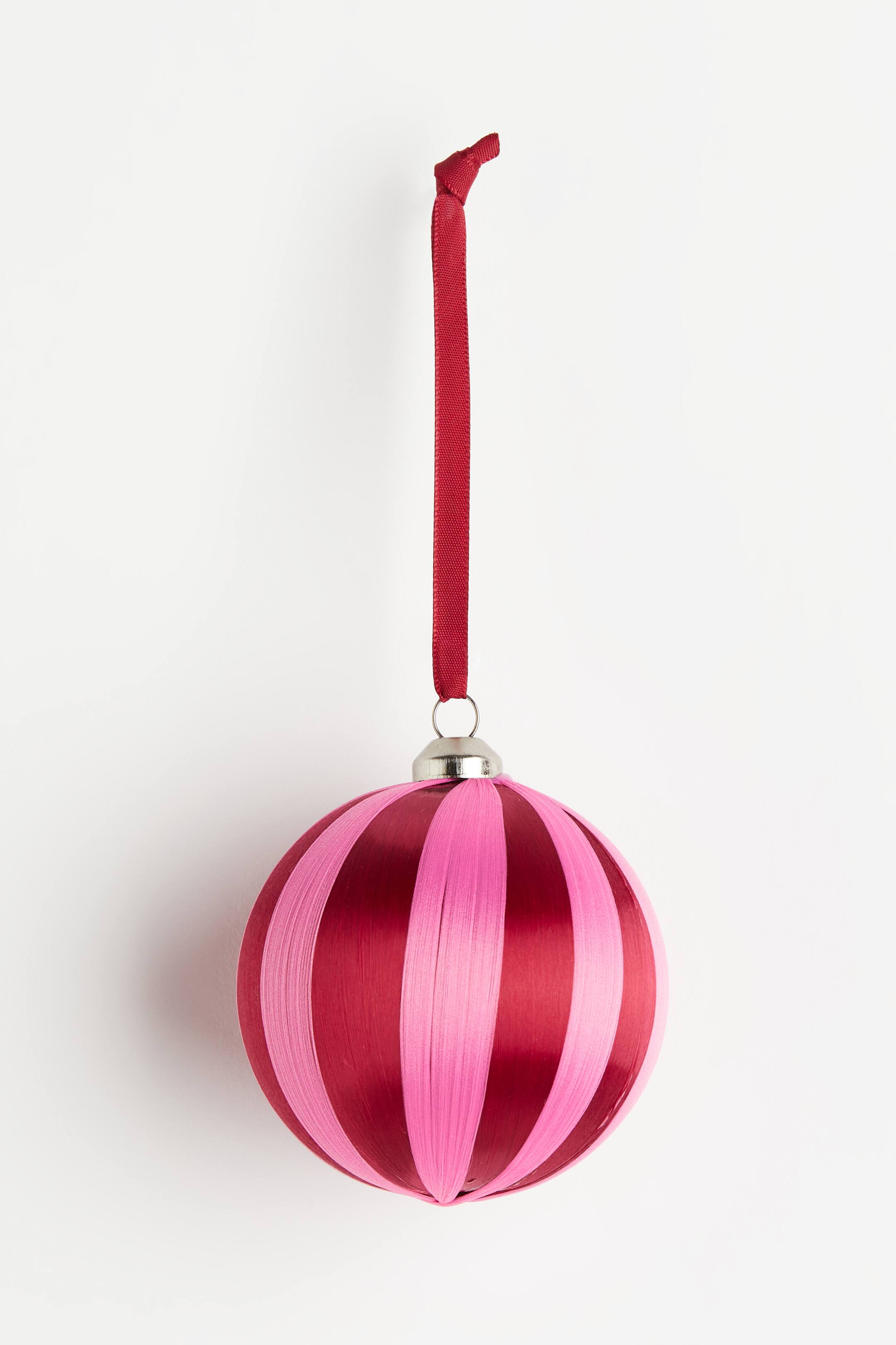 Satin thread bauble - Burgundy/Light pink - Home All | H&M GB