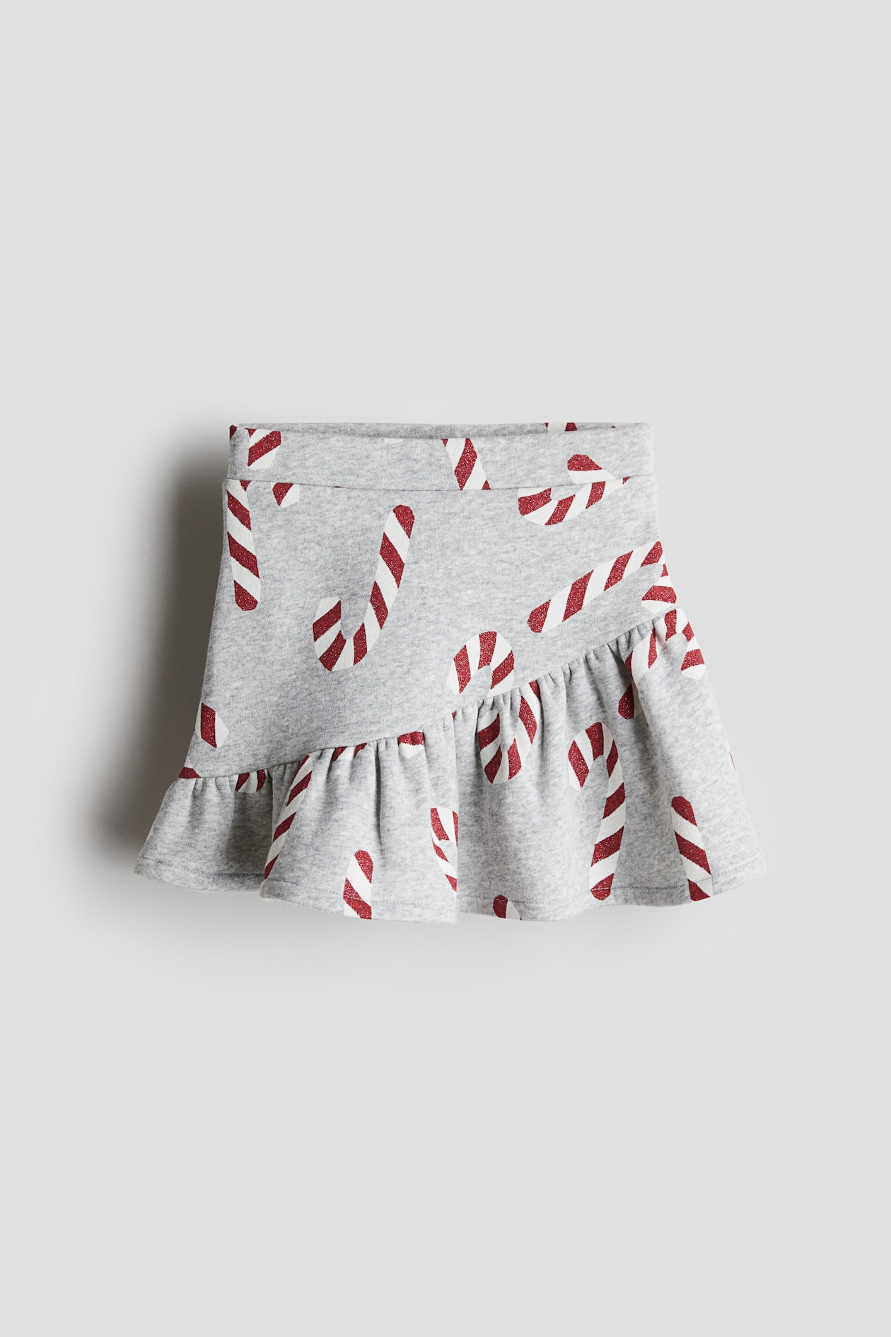 Patterned skirt - Light grey/Candy canes - Kids | H&M PH