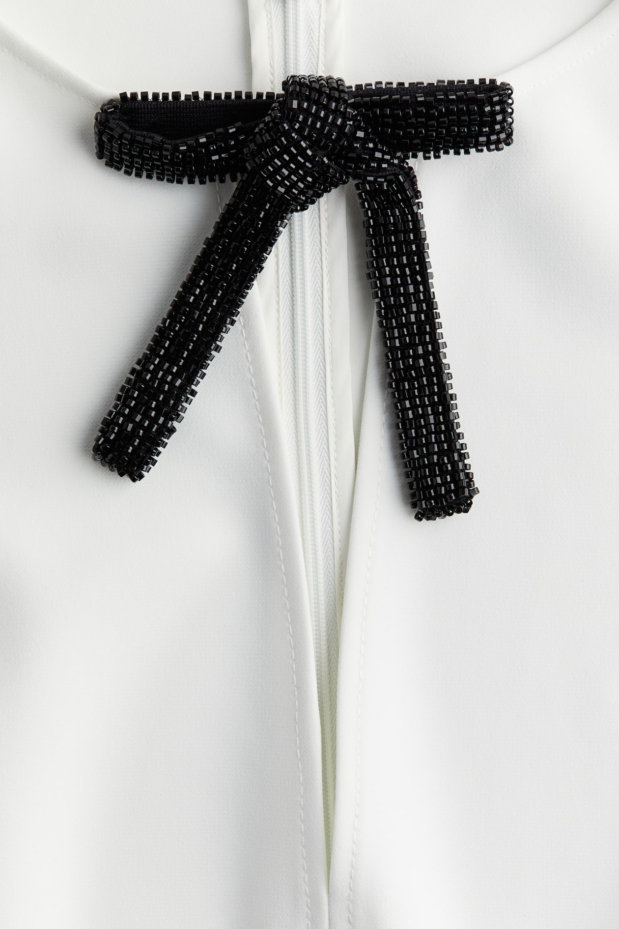 Bow-detail Dress - White - Ladies | H&M US