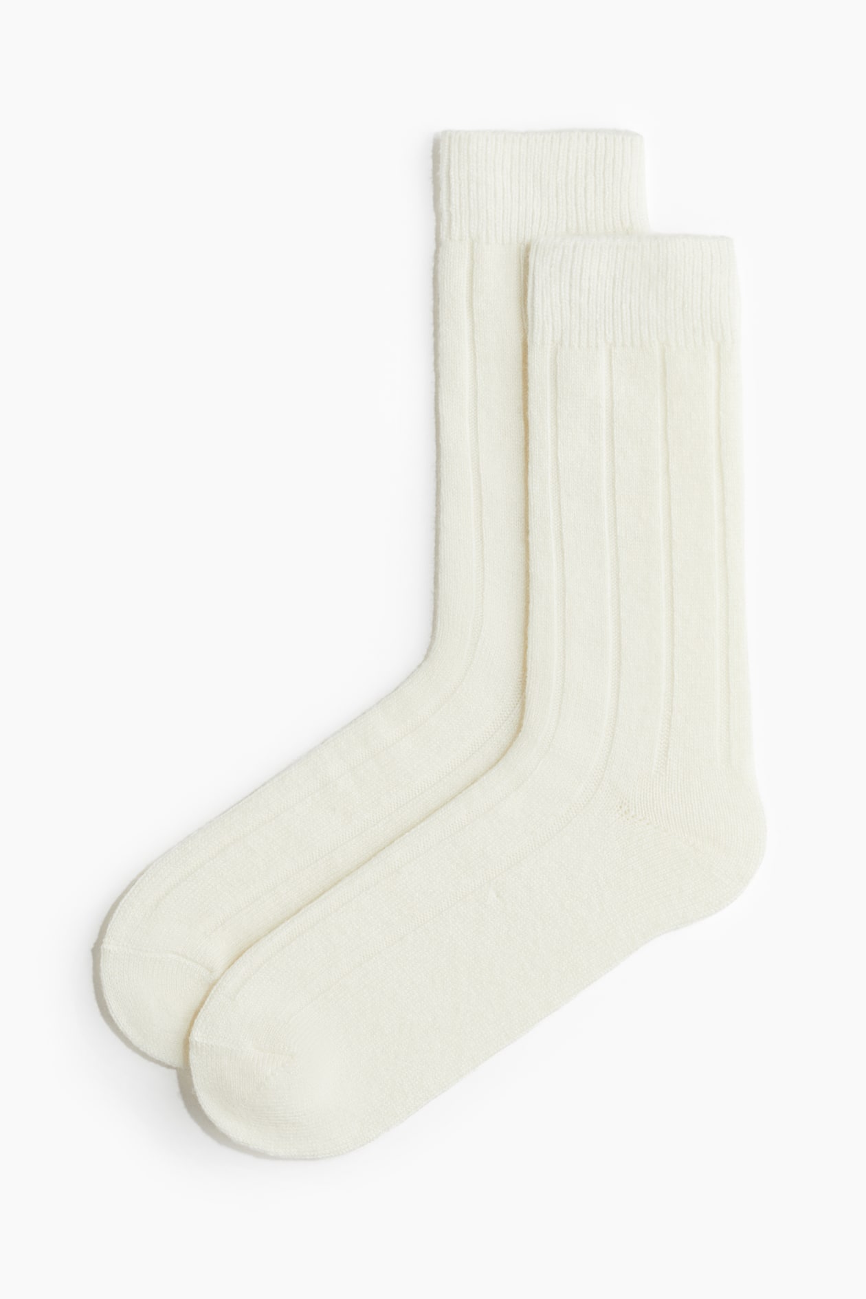 Rib-Knit Socks - White - Men | H&M US