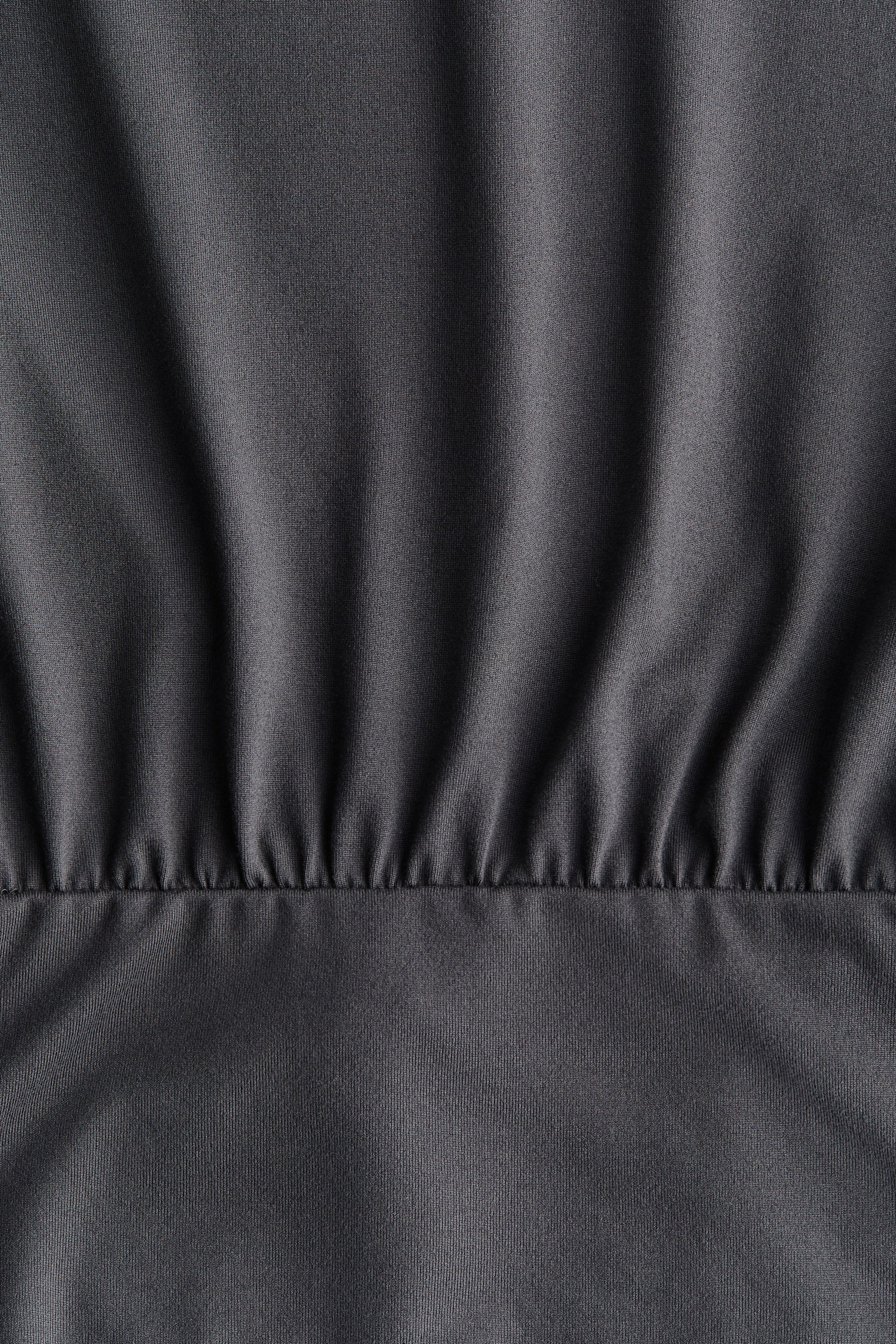 Women's Dark gray Gathered Jersey Top at H&M CA
