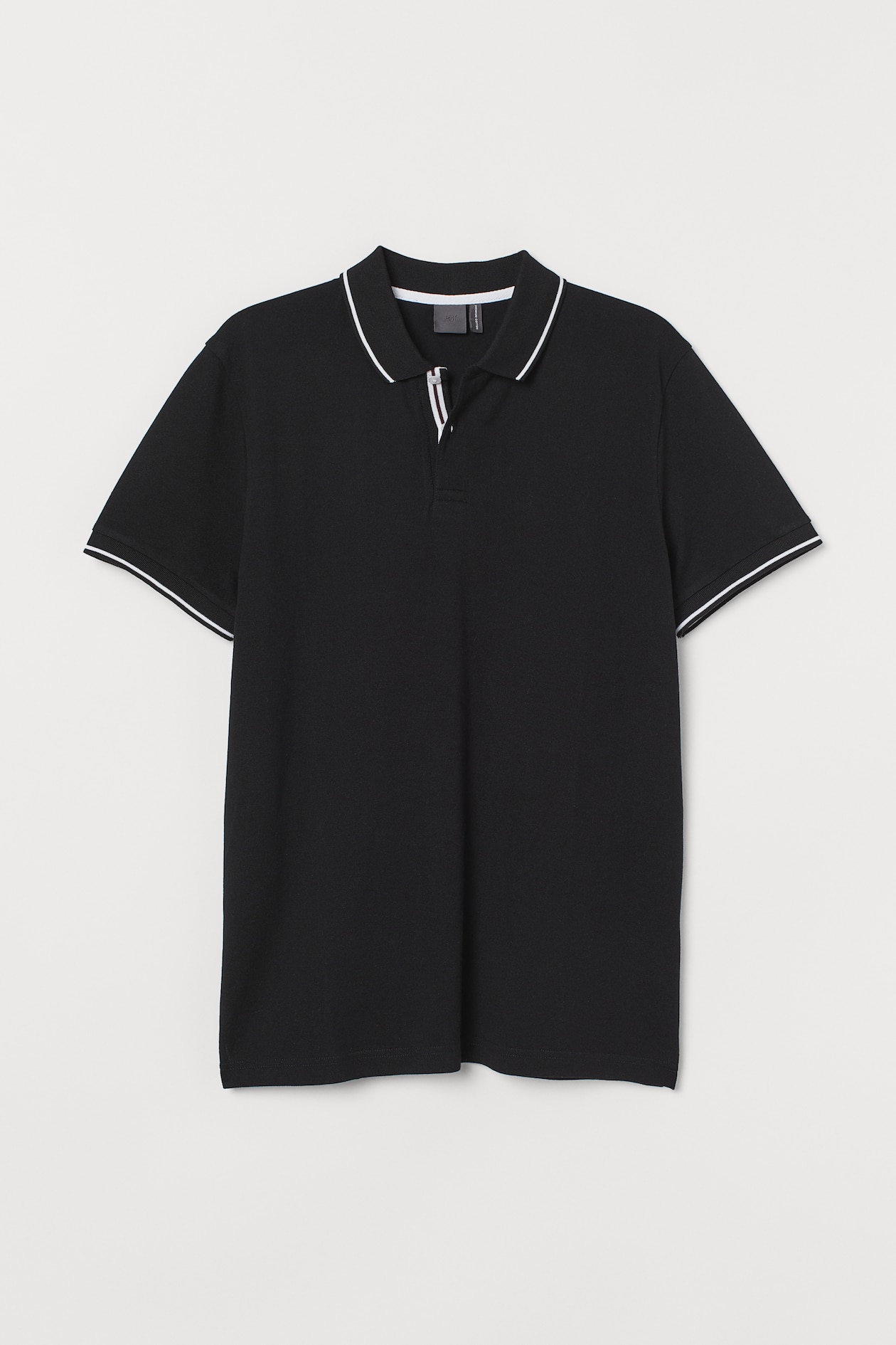 Premium cotton polo shirt - Black - Men | H&M AU
