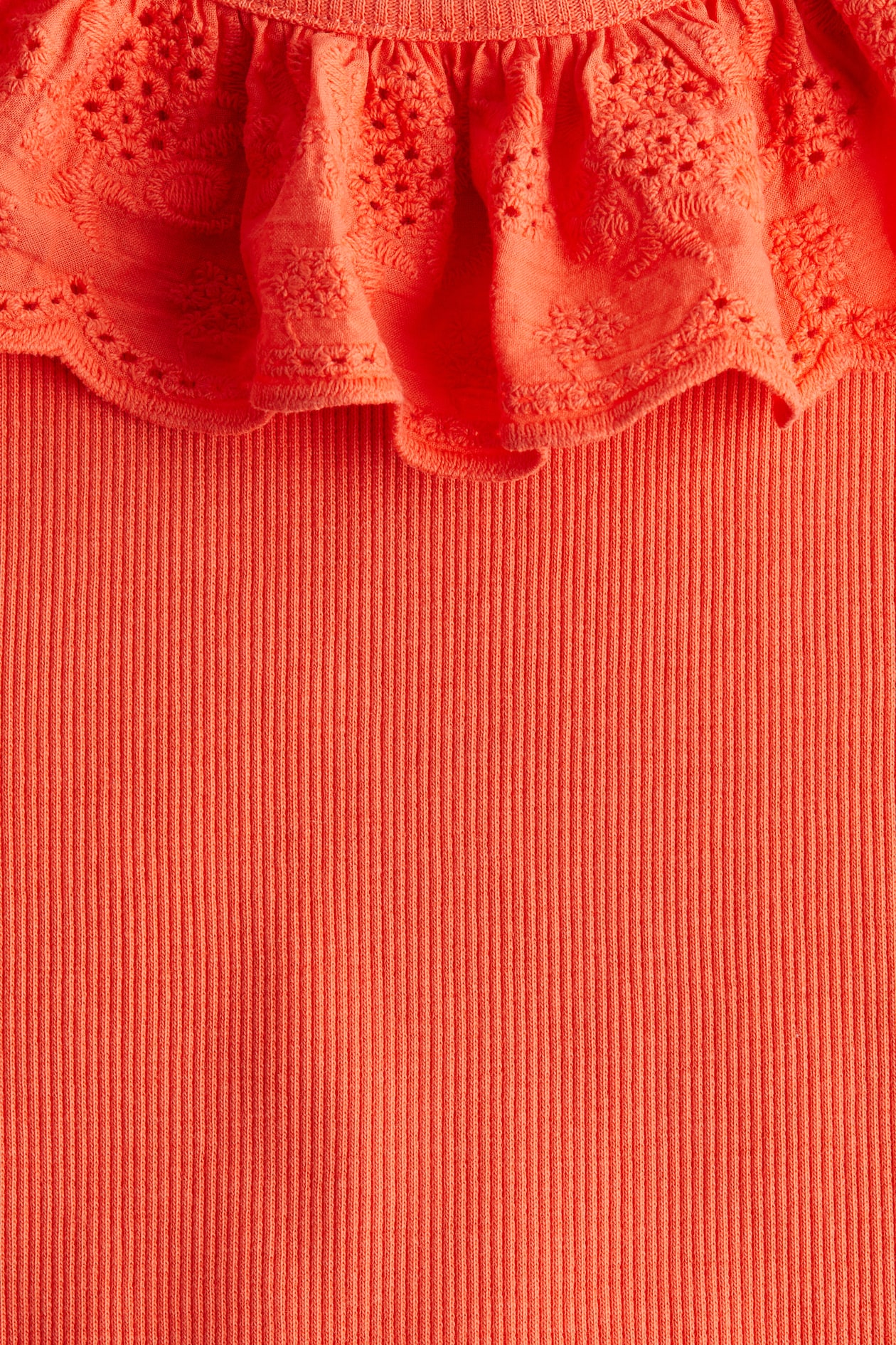 Bright red Collared jersey top for kids | H&M IN