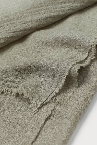 Wool-blend Scarf - Khaki green - Ladies | H&M US