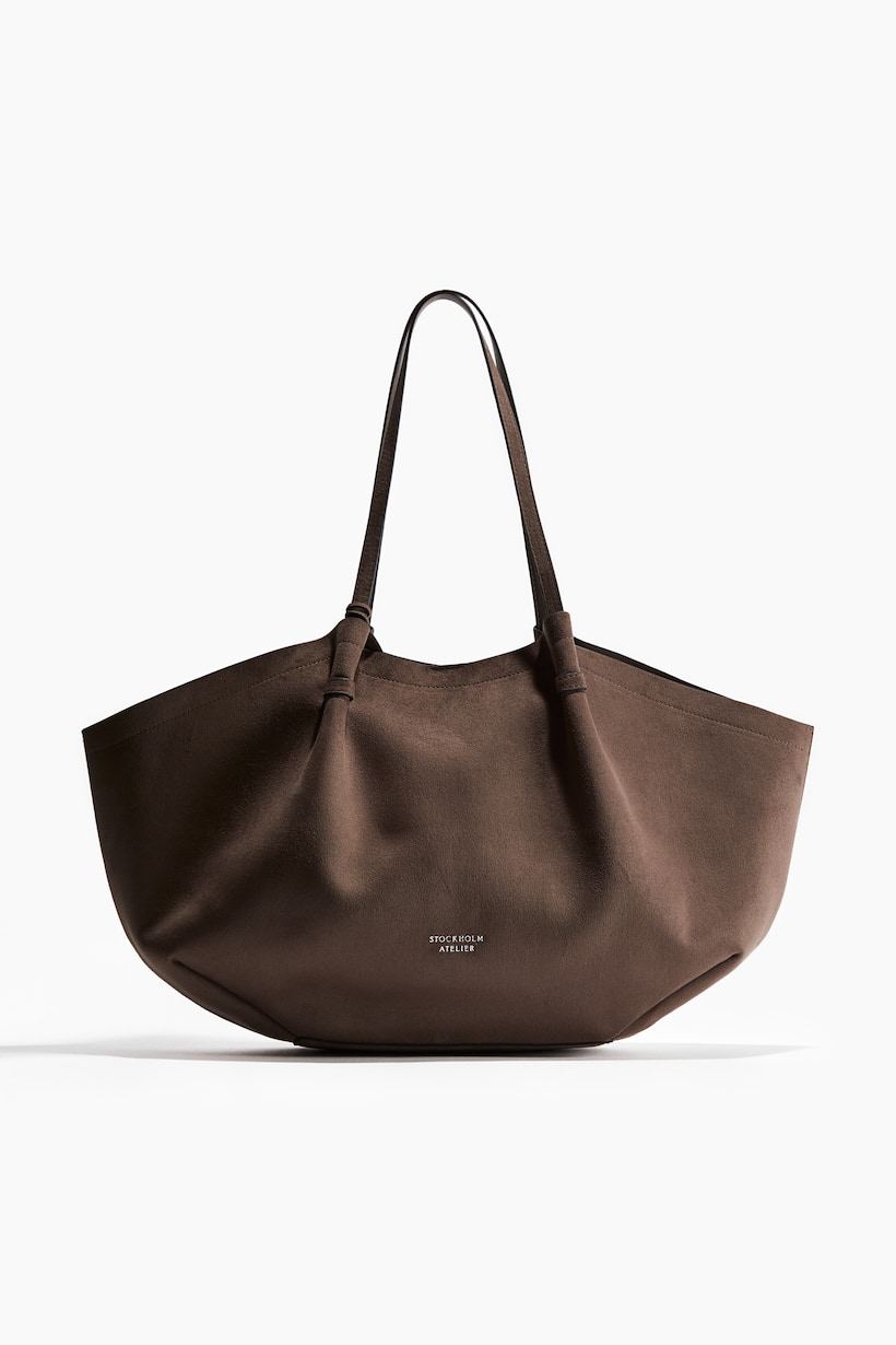 Women's Dark brown Shopper with Pouch Bag | H&M US