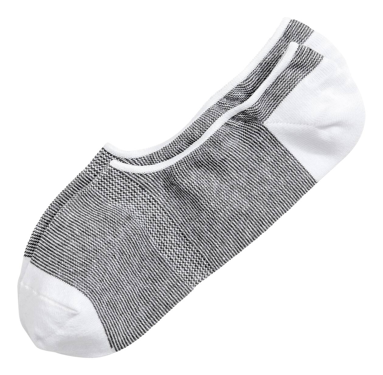 Shaftless socks - White/Black patterned - Men | H&M GB