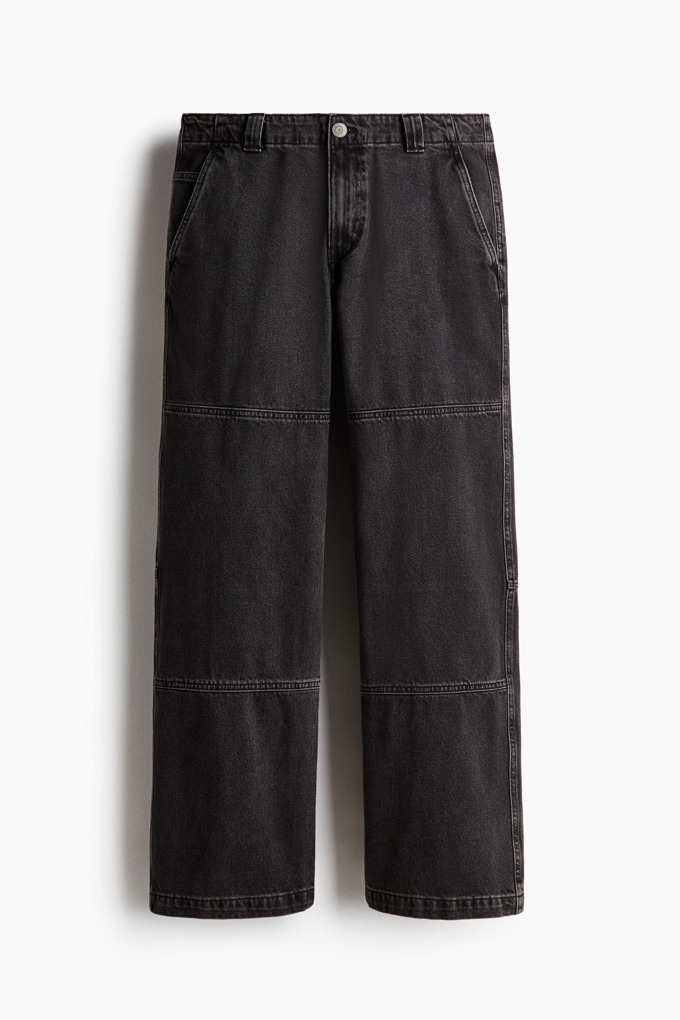 Loose Fit Worker jeans - Black - Men | H&M IN
