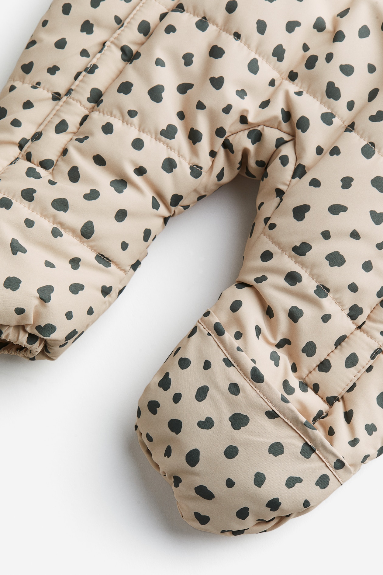 Light beige/Leopard print Padded Coverall for kids | H&M AU