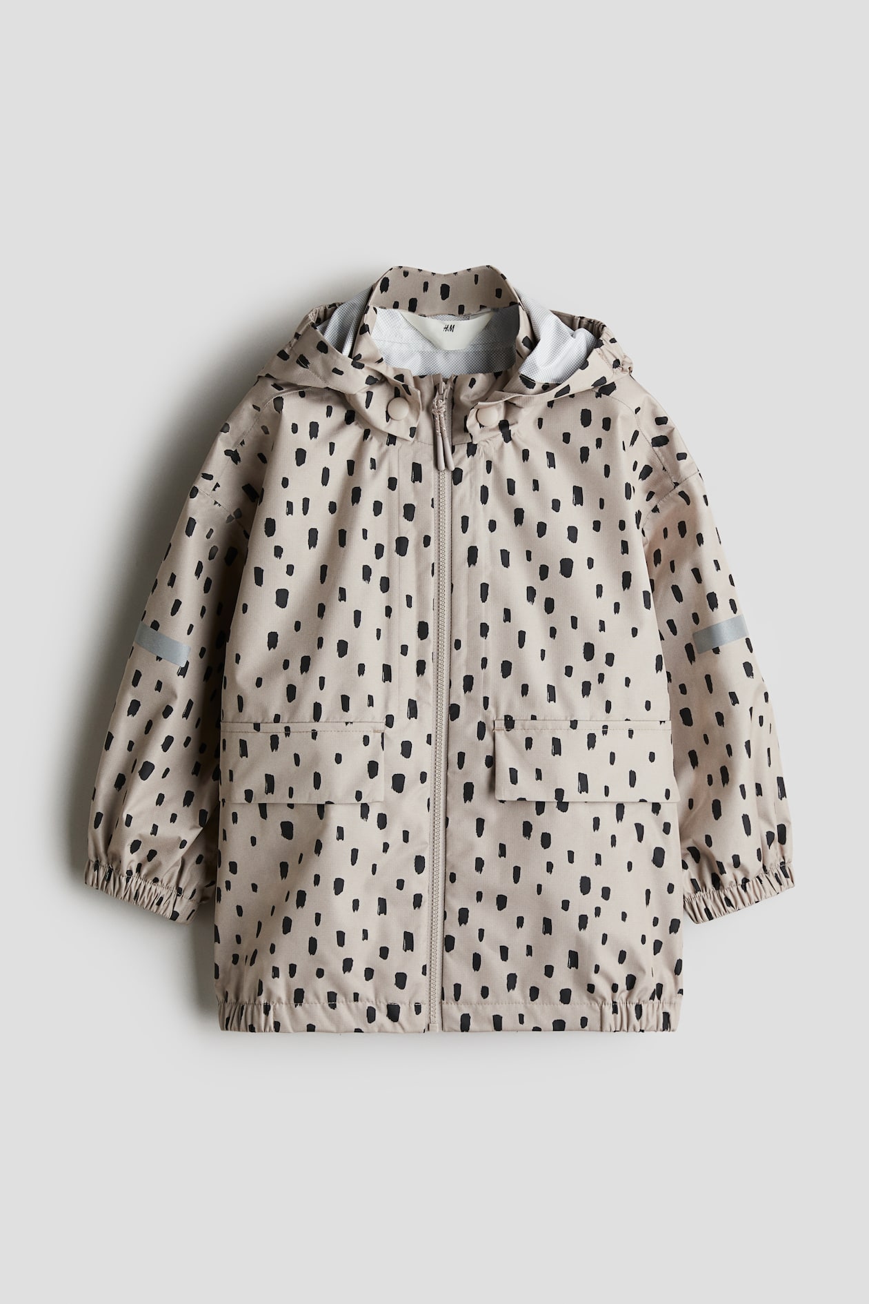 Jachetă de ploaie în 2,5 straturi - Taupe/buline - COPII | H&M RO