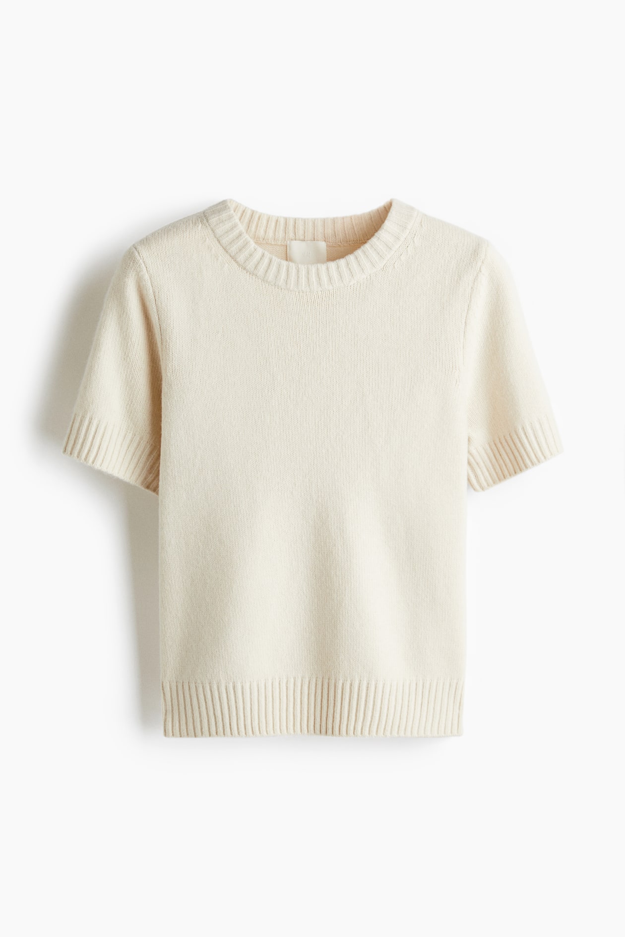 Pull à manches courtes - Beige clair - FEMME | H&M FR
