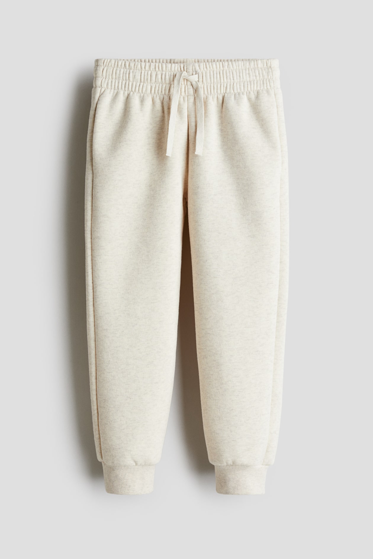 Brushed-inside joggers - Light beige marl - Kids | H&M GB