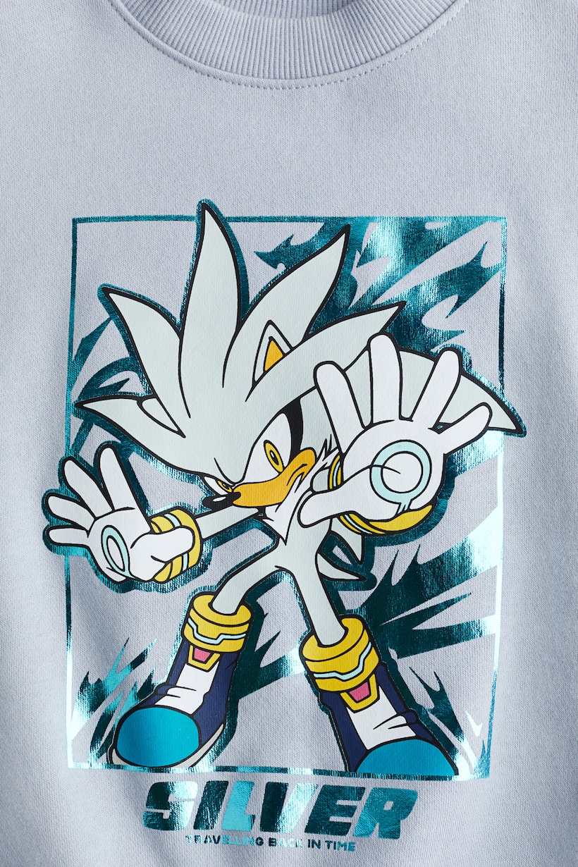 Sweatshirt with Motif - Gray/Sonic the Hedgehog - Kids | H&M US