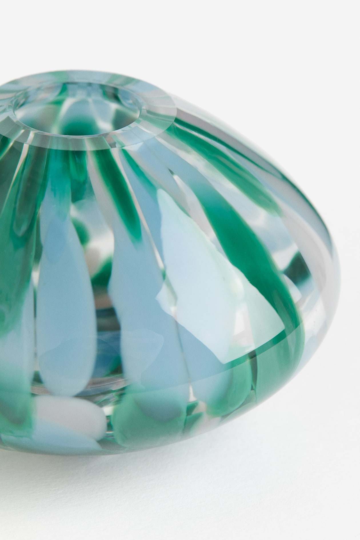 Patterned mini vase - Clear glass/Patterned - Home All | H&M GB