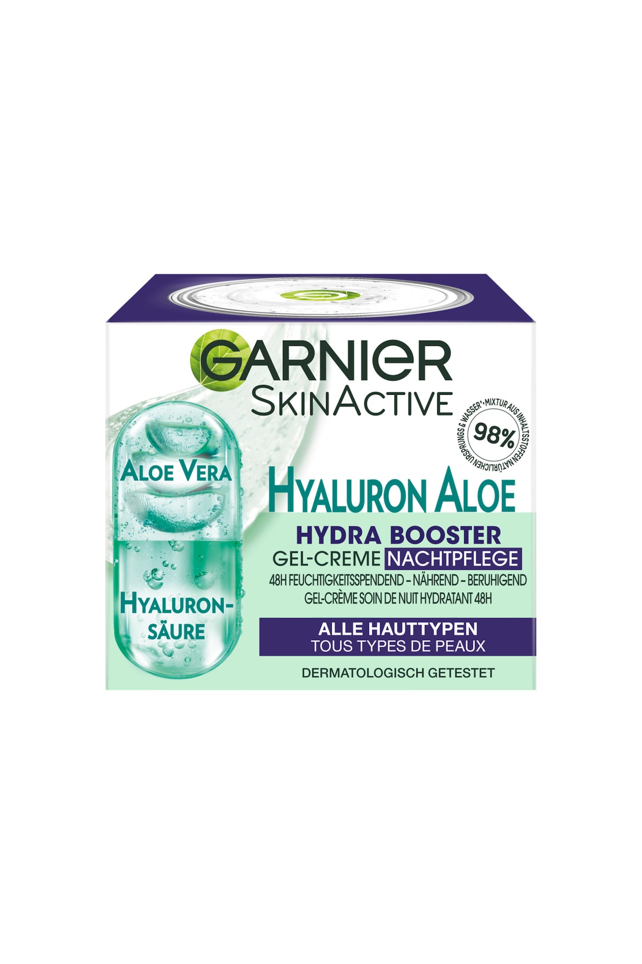 Hyaluron Aloe Booster Nachtpflege - Alle Hauttypen - Garnier - Beauty ...