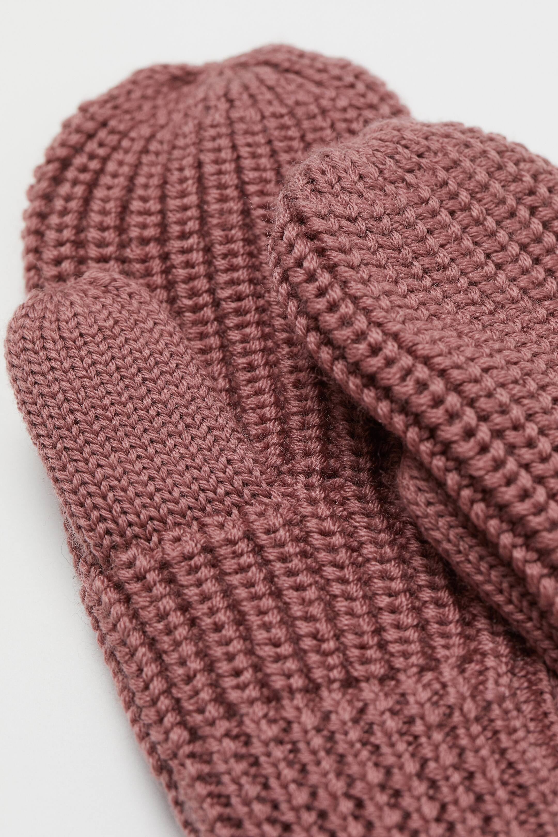 Wool Mittens - Dark pink - Kids | H&M US