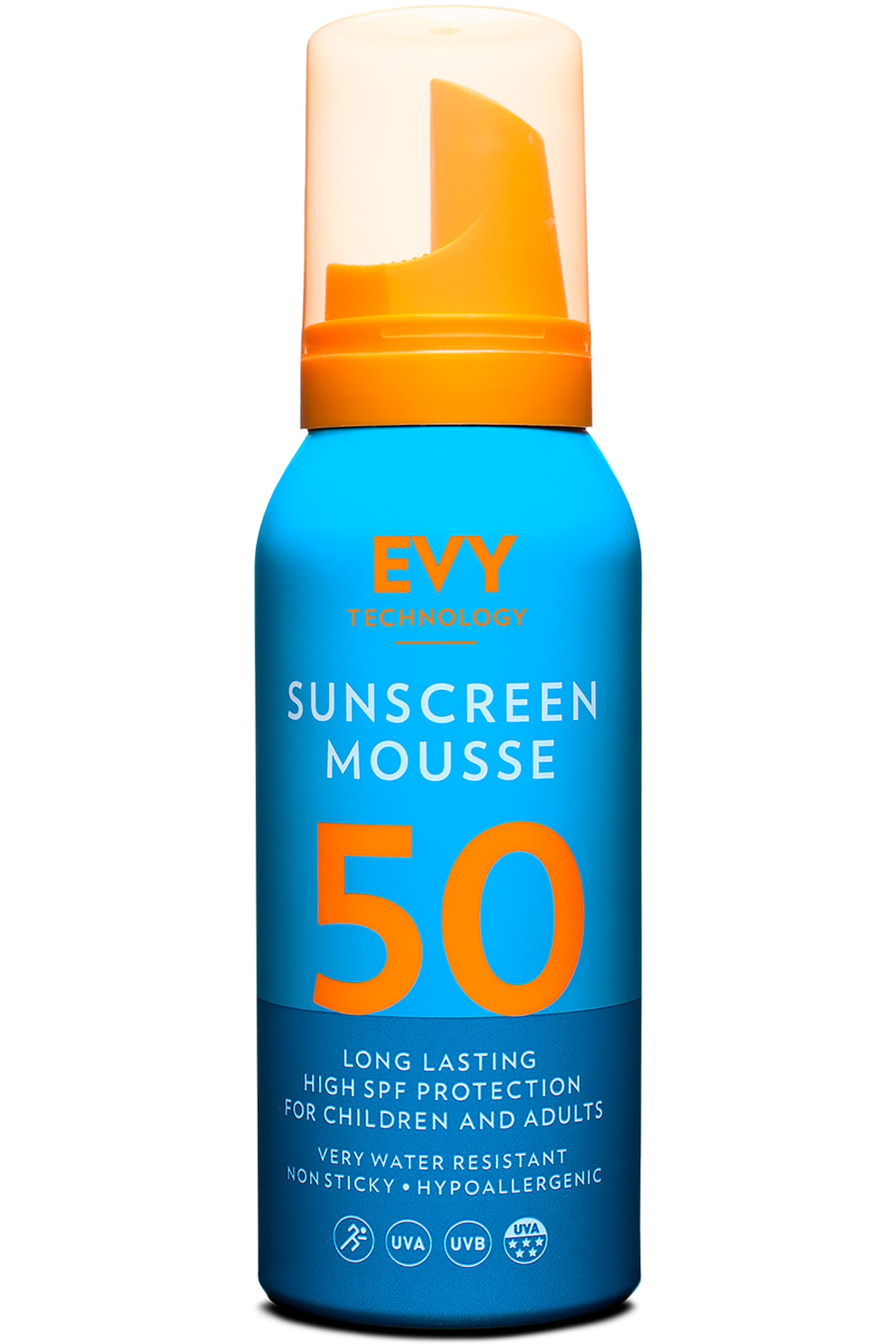 Sunscreen Mousse Spf 50 - All Skin Types - EVY TECHNOLOGY - Beauty all ...