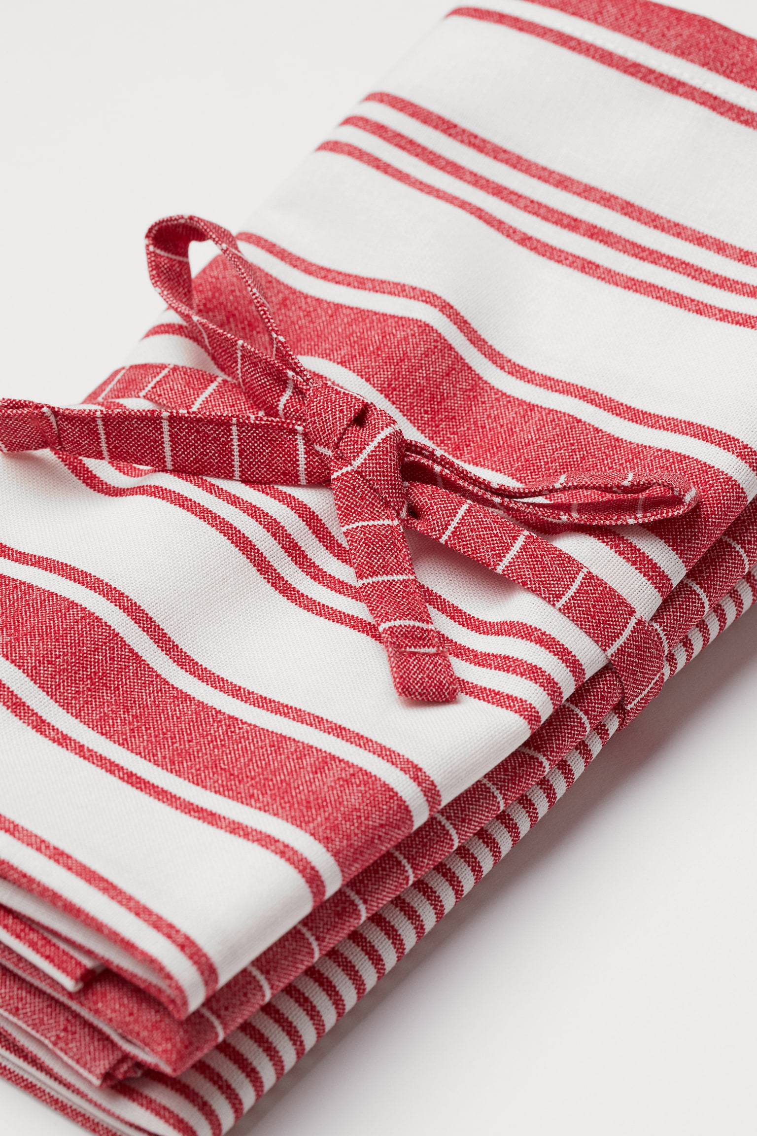 3-pack cotton tea towels - Red/Striped - Home All | H&M GB