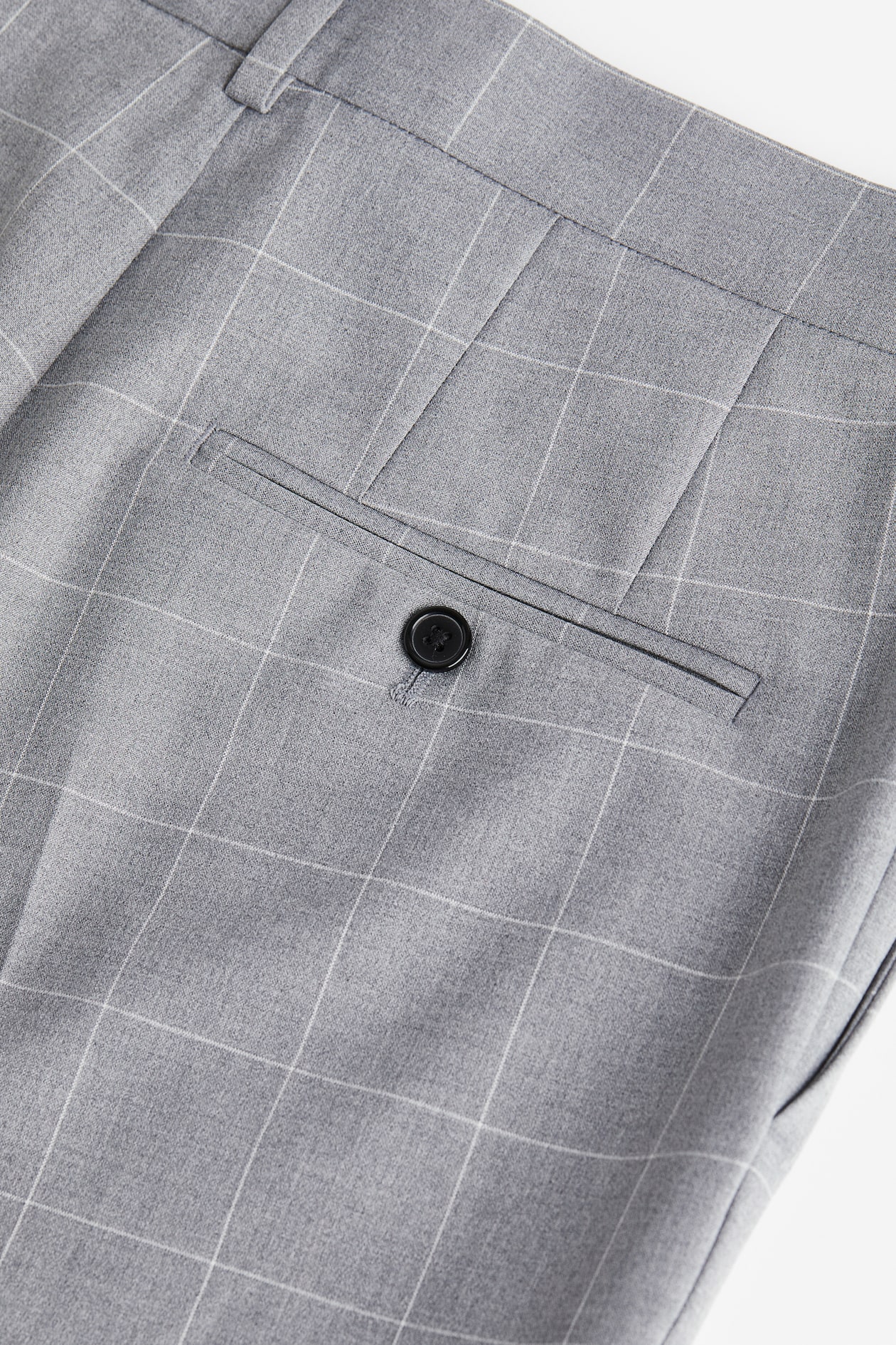 Slim Fit Pants - Light gray/checked - Men | H&M US