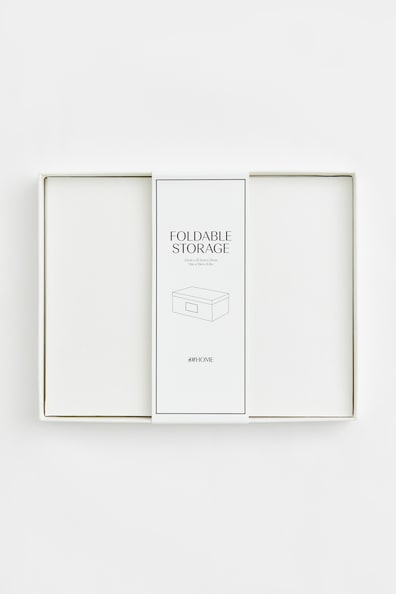 Large Storage Box with Lid - White - Home All | H&M CA