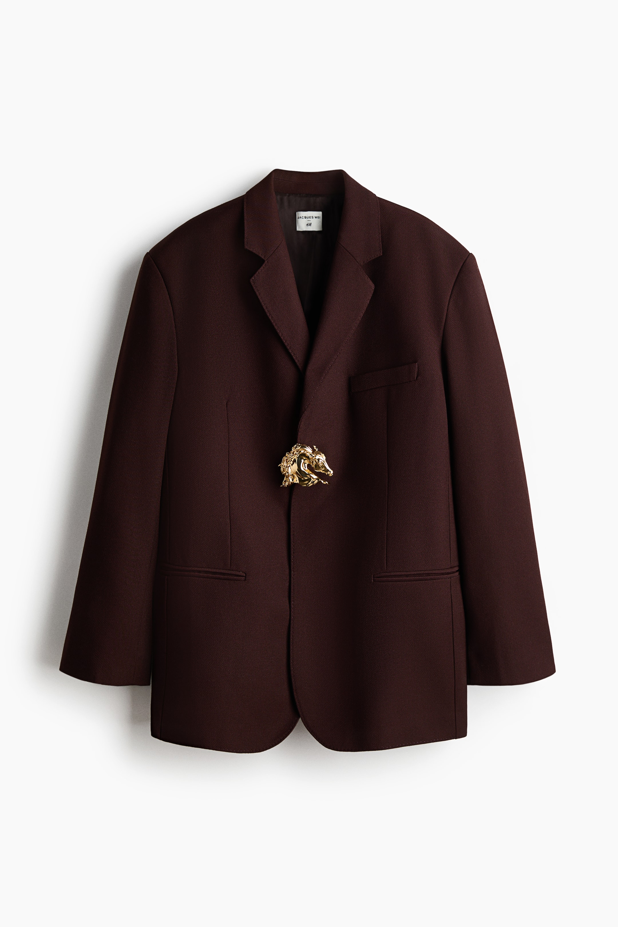 Women's Burgundy Wool Blend Blazer | H&M AU