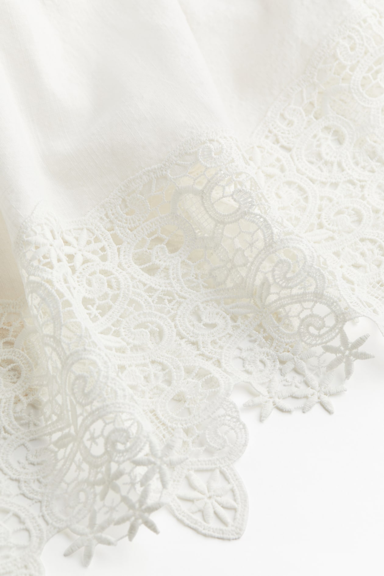 Women's White Lace-trimmed Camisole Dress | H&M PH