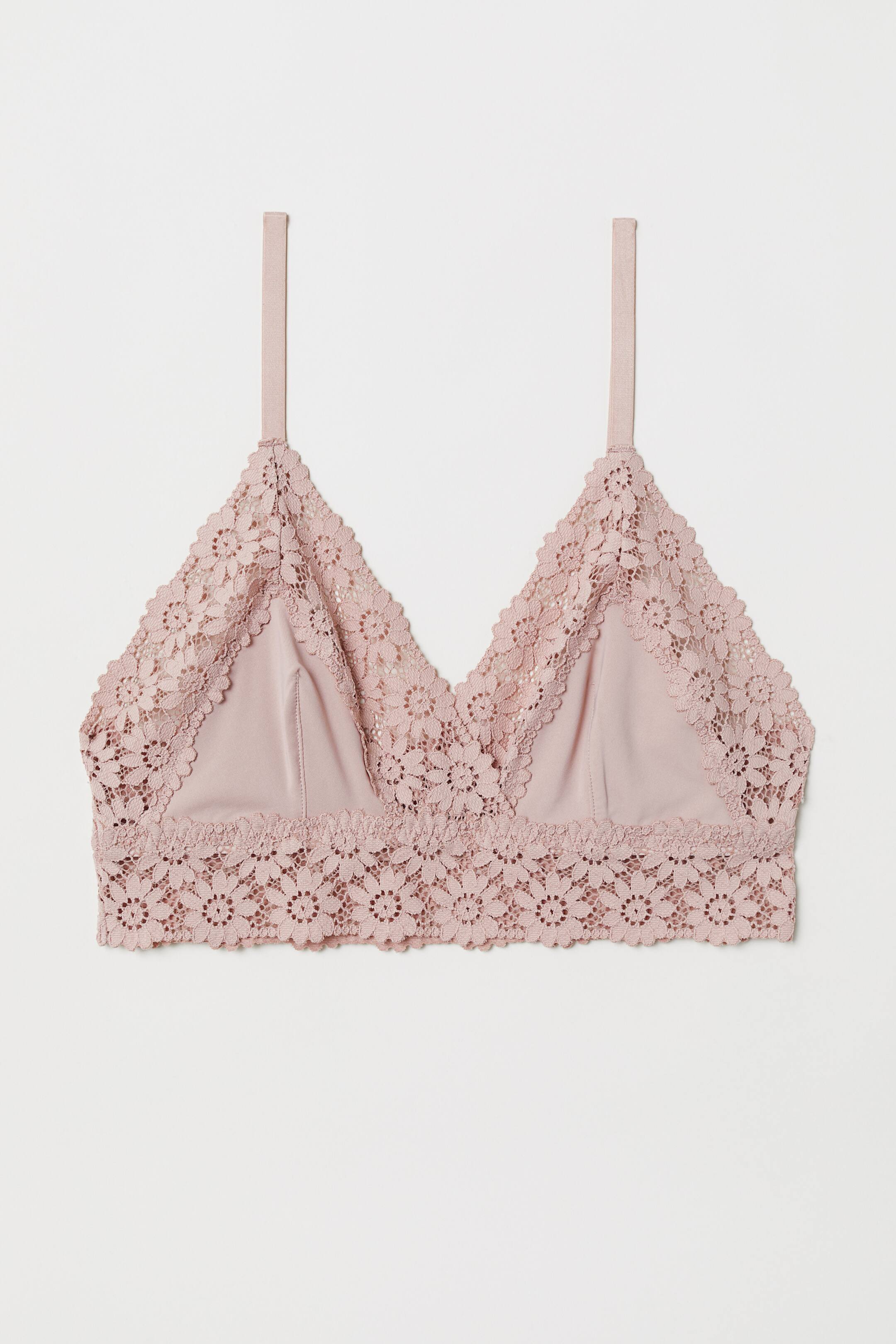 Bh i micro uden bøjle - Pudderrosa - DAME | H&M DK