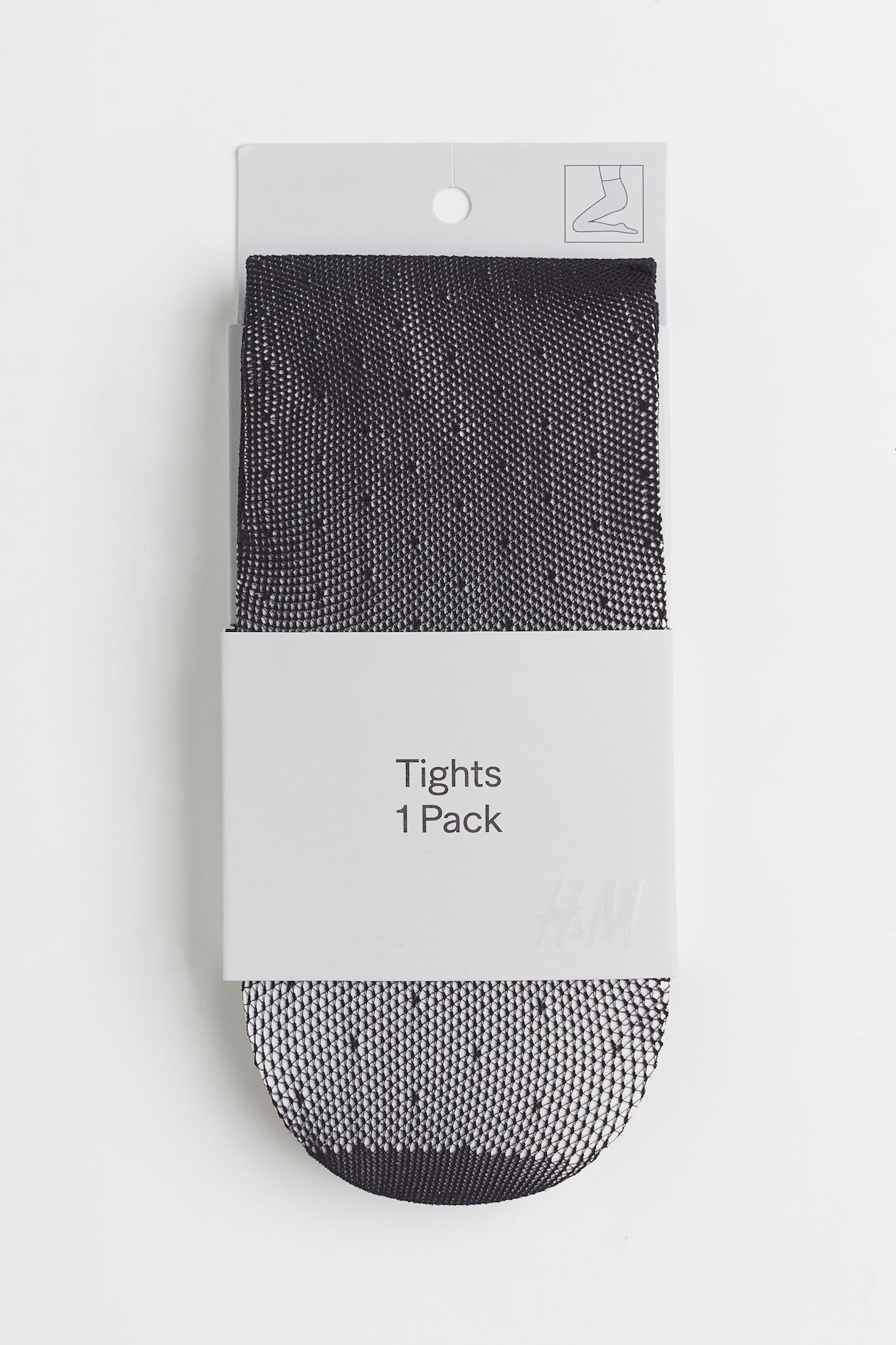 Spotted tights - Regular waist - Long - Black - Ladies | H&M GB