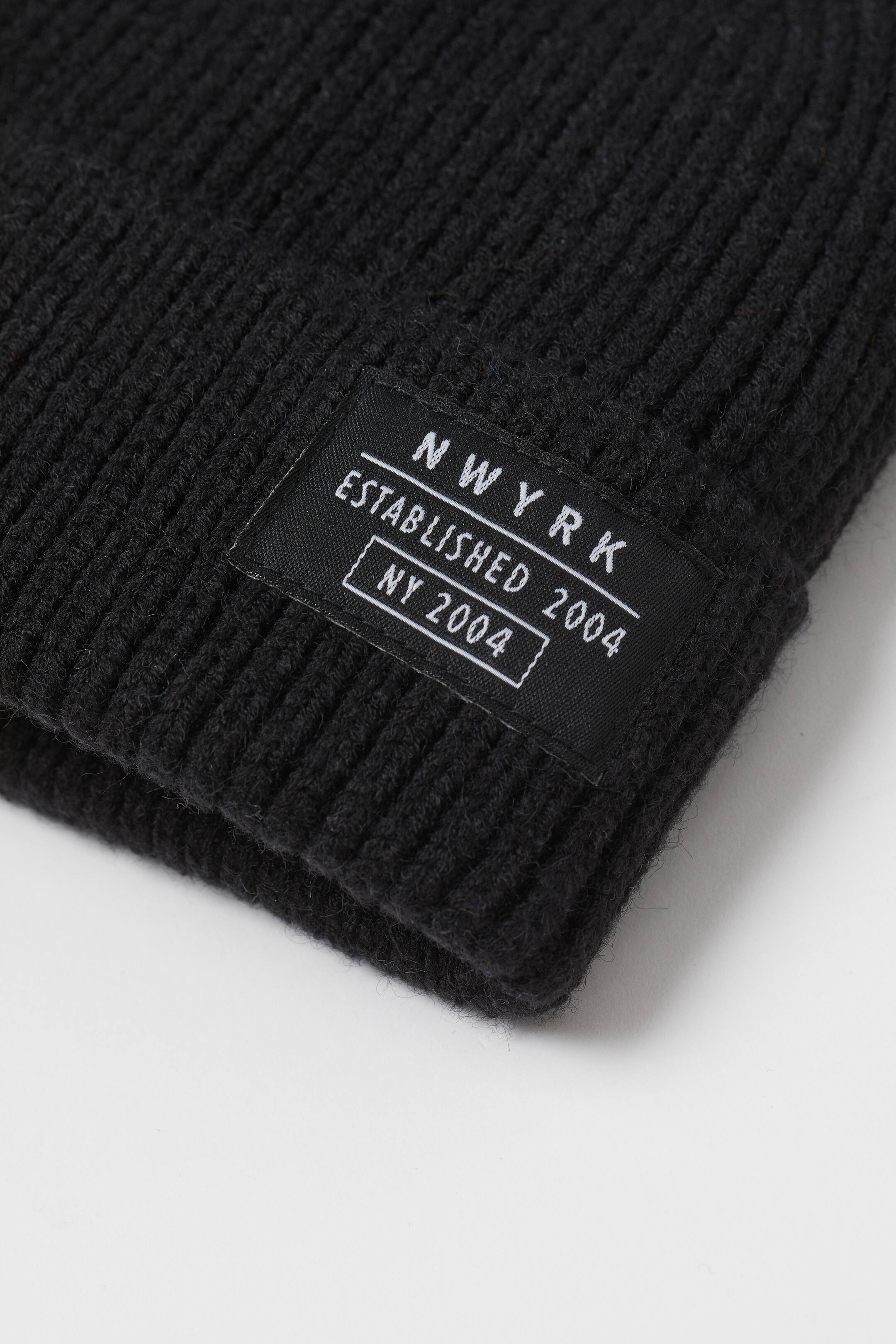 Ribbed Hat - Black - Kids | H&M US