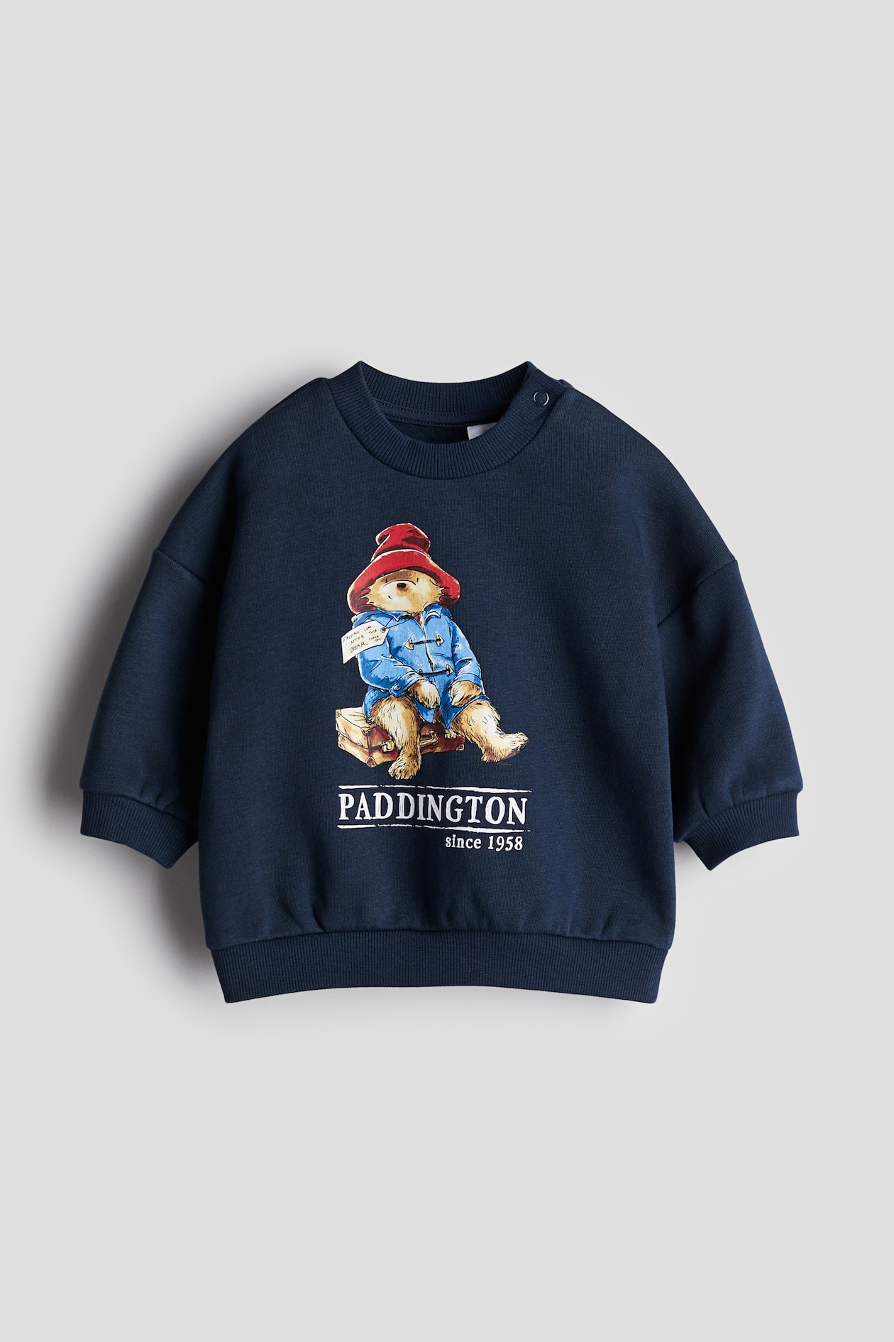 Dukserica sa aplikacijom - Mornarsko plava/Meda Pedington - Kids | H&M RS