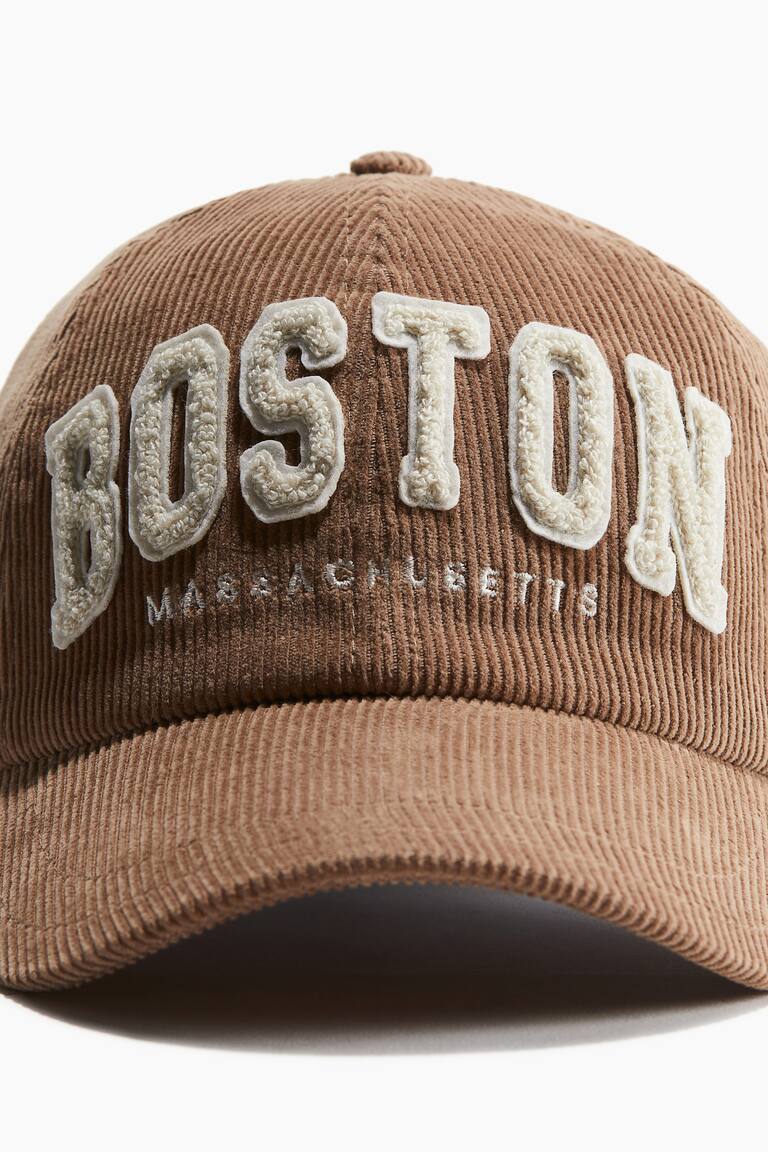 Women's Dark beige/Boston Corduroy Cap | H&M AU