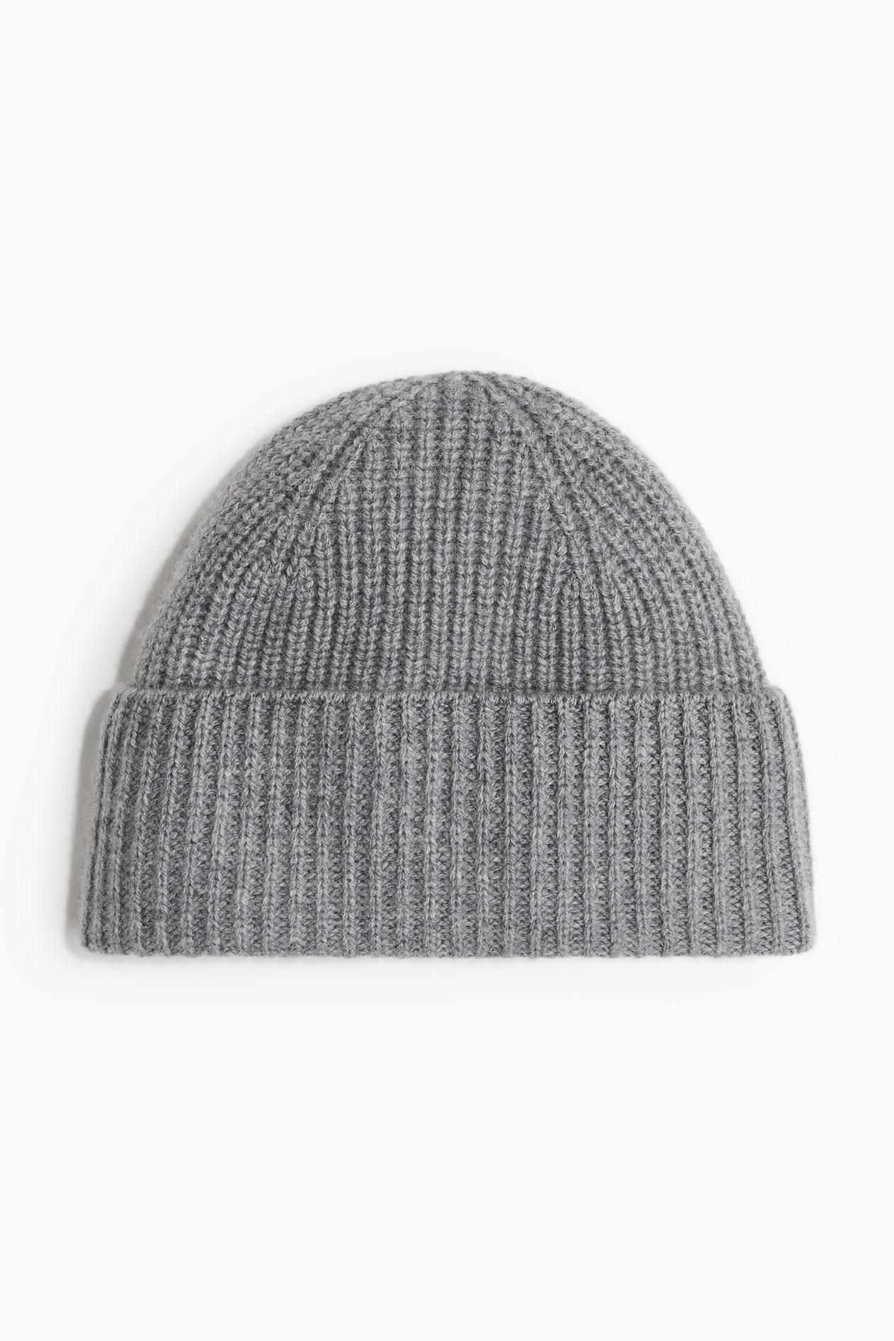Tuque en tricot côtelé de laine cachemire - Gris - HOMME | H&M CA