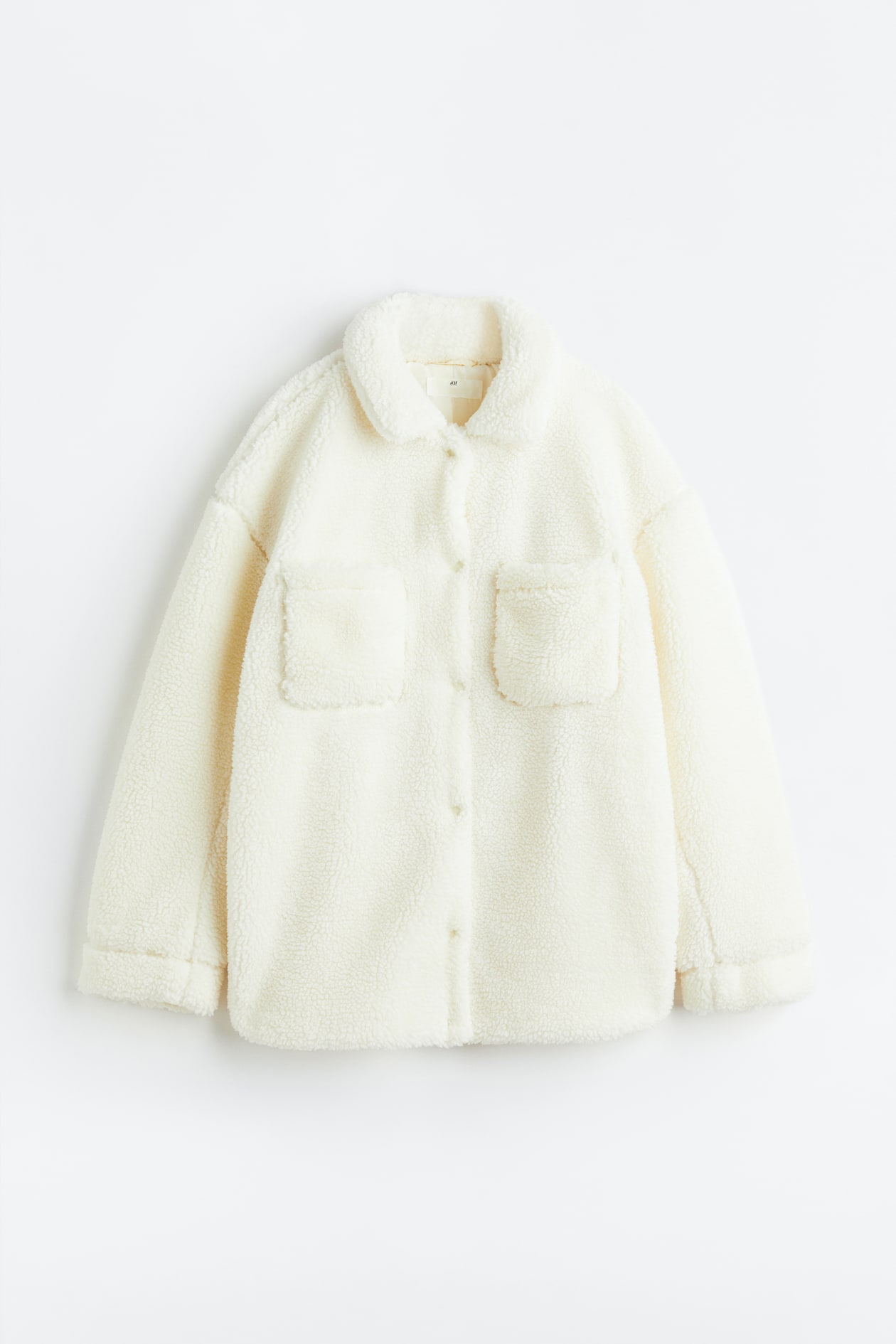 Veste en tissu Teddy bear avec col - Crème - ENFANT | H&M FR