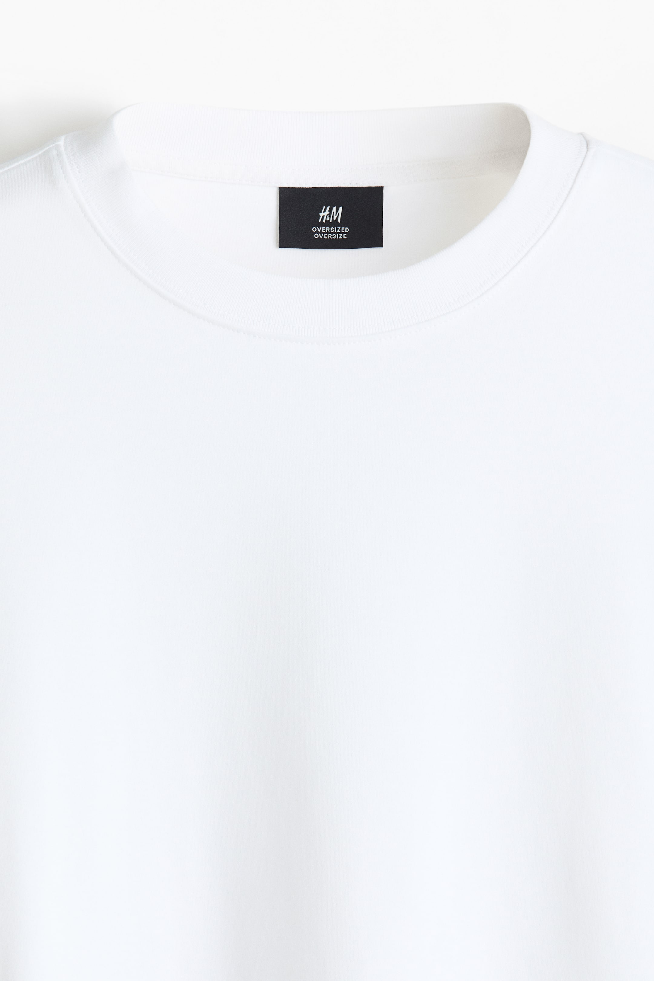 Oversized Fit T-shirt - White - Men | H&M IN