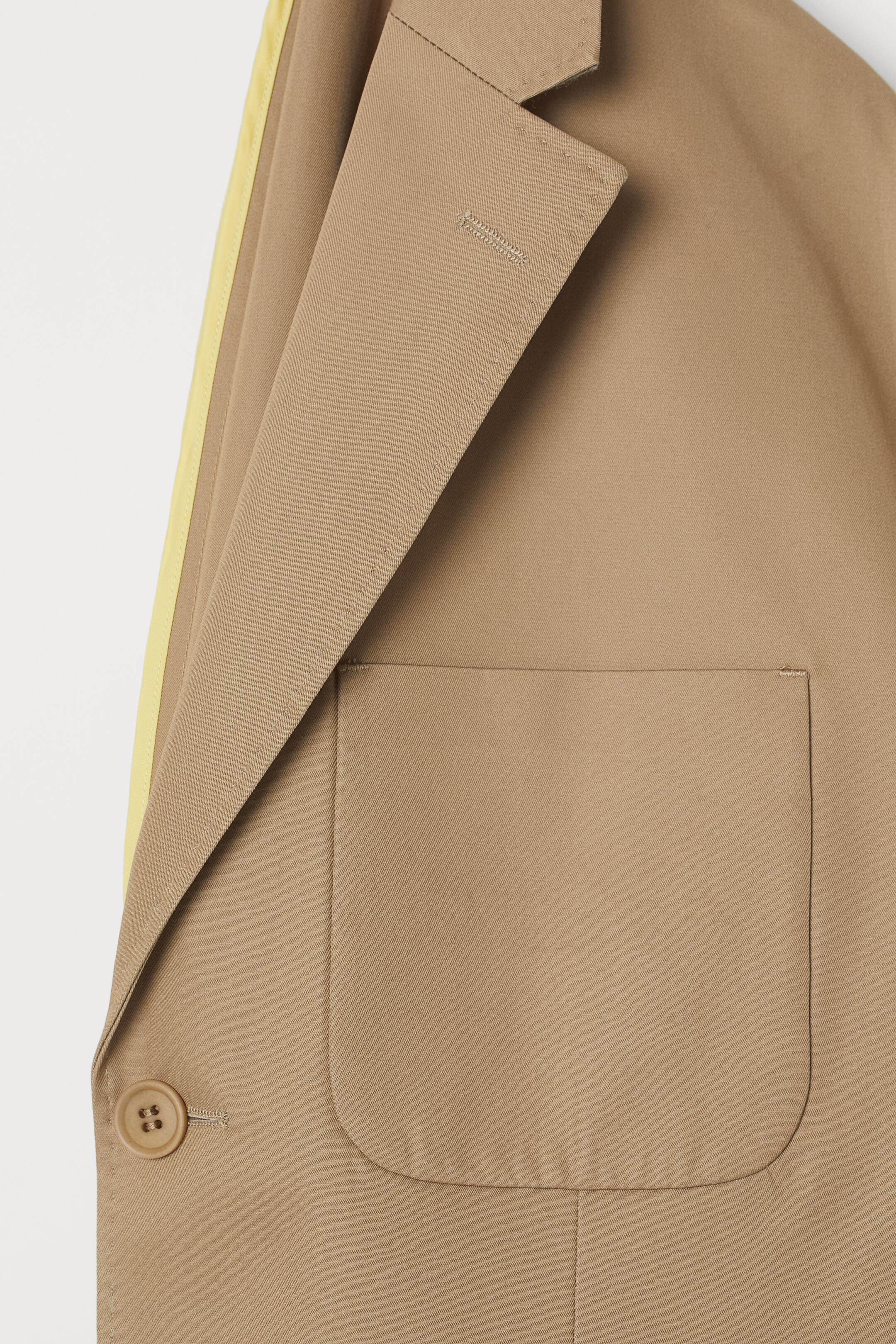 Unconstructed jacket - Long sleeve - Beige - Men | H&M IE