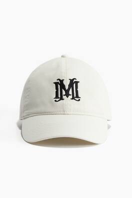 Embroidered-motif Twill Cap - Cream - Ladies | H&M US