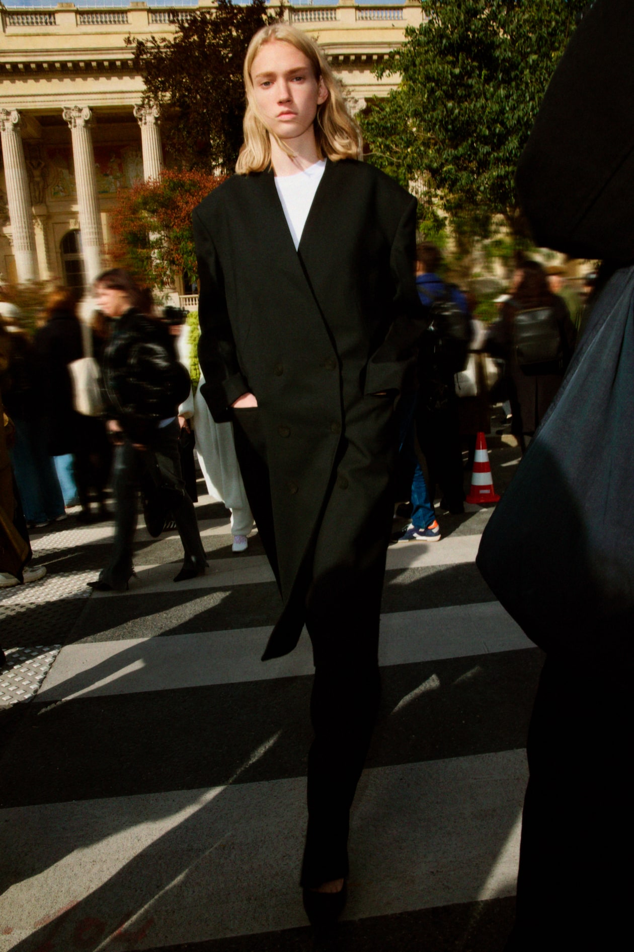 Yün Karışımlı Blazer Kaban - Siyah - KADIN | H&M TR