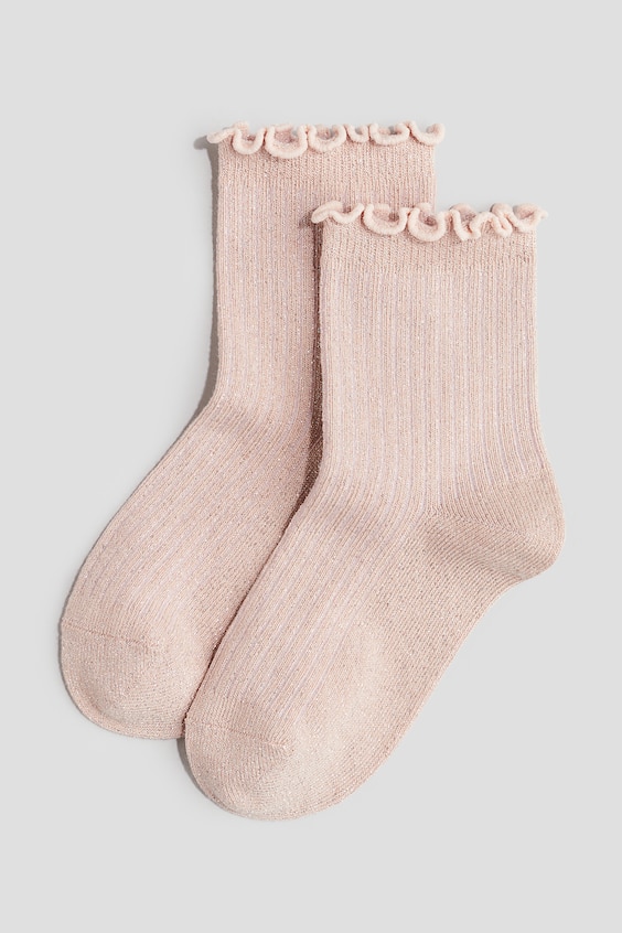 3-pack overlock-detail socks - Pink - Kids | H&M GB