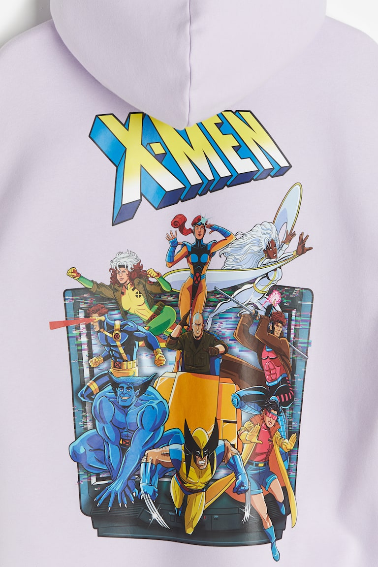 Men’s Purple/X-Men Loose Fit Hoodie | H&M CA