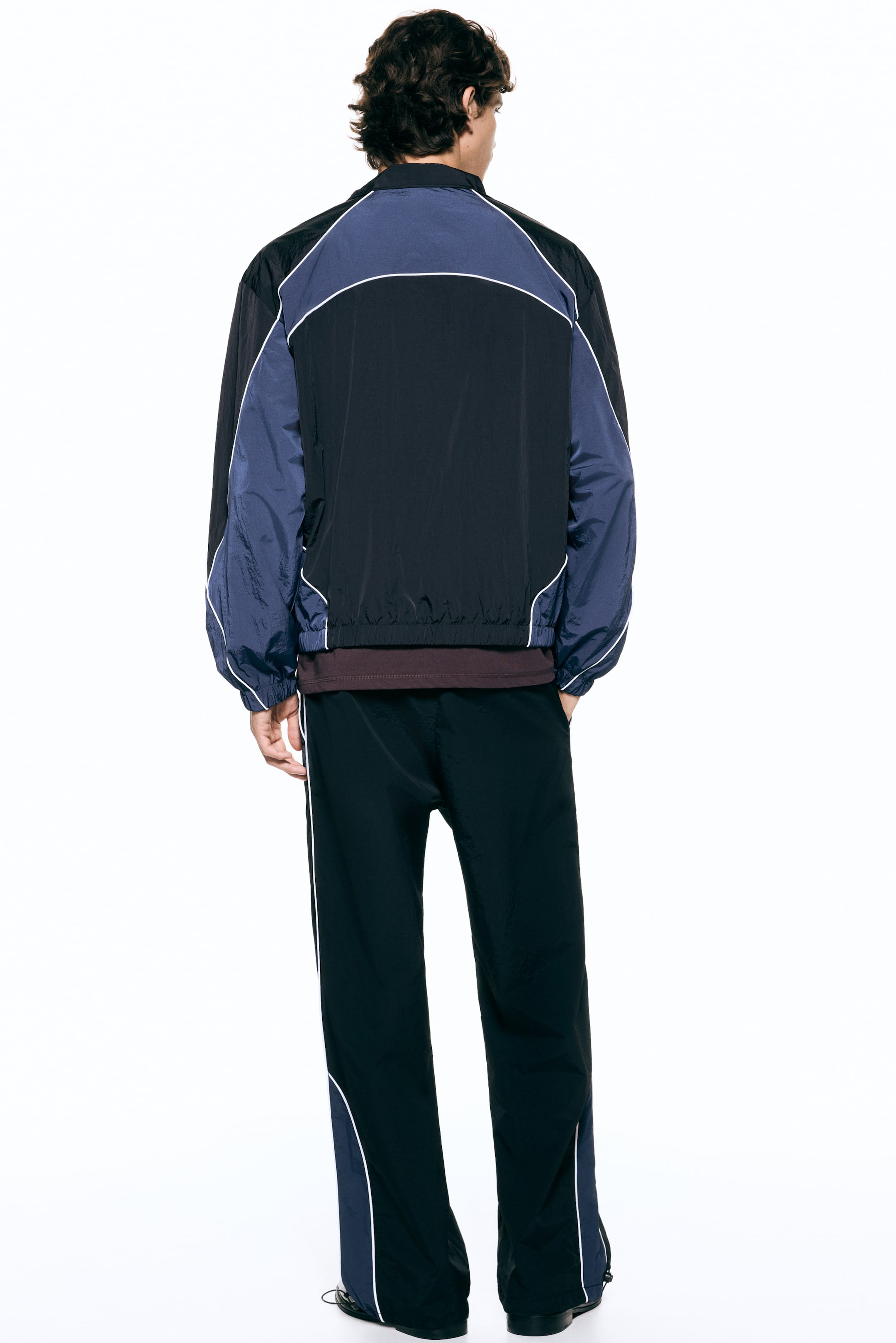 Men’s Black/color block Color-Block Track Jacket | H&M CA