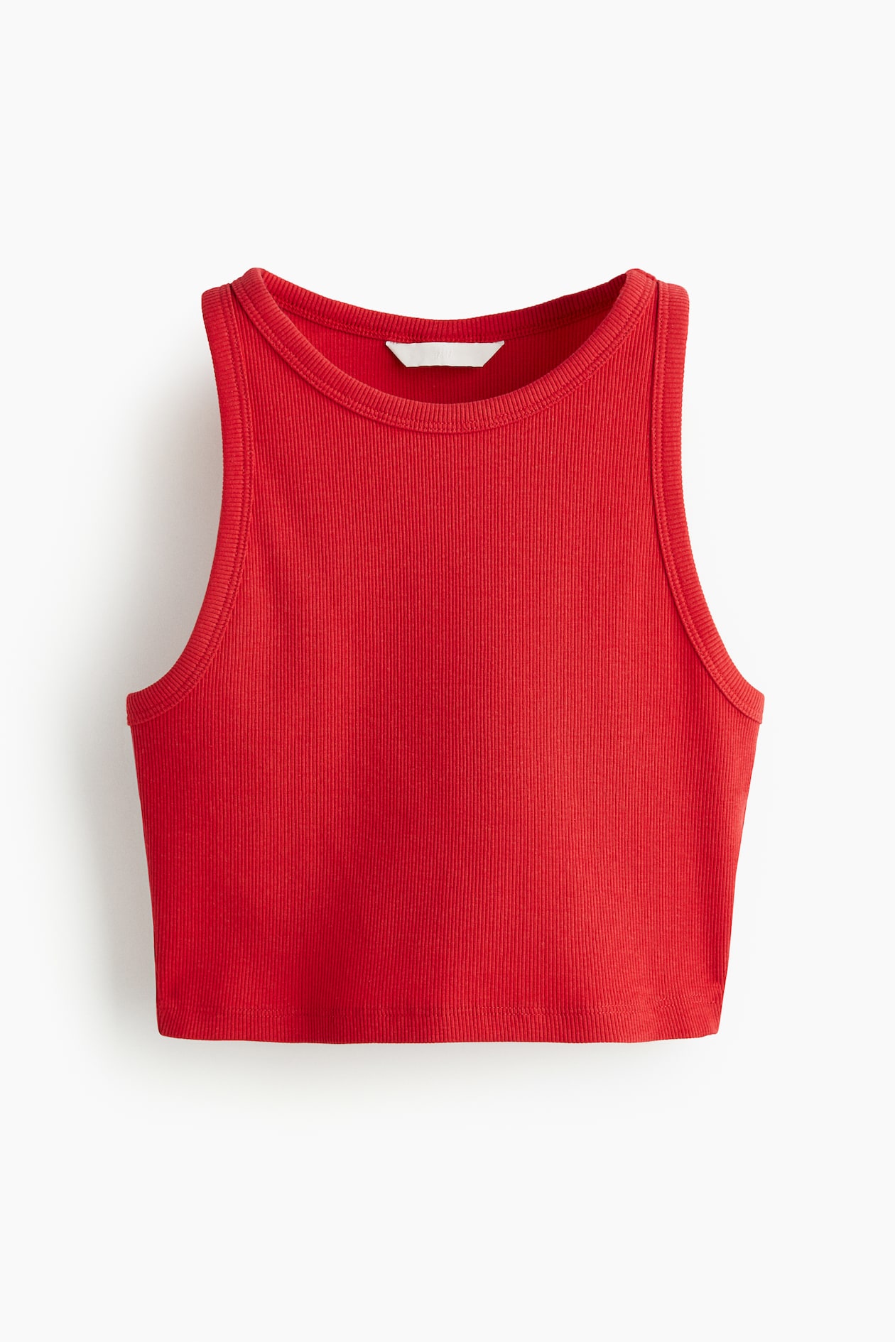 Women's Bright red Crop Tank Top | H&M CA