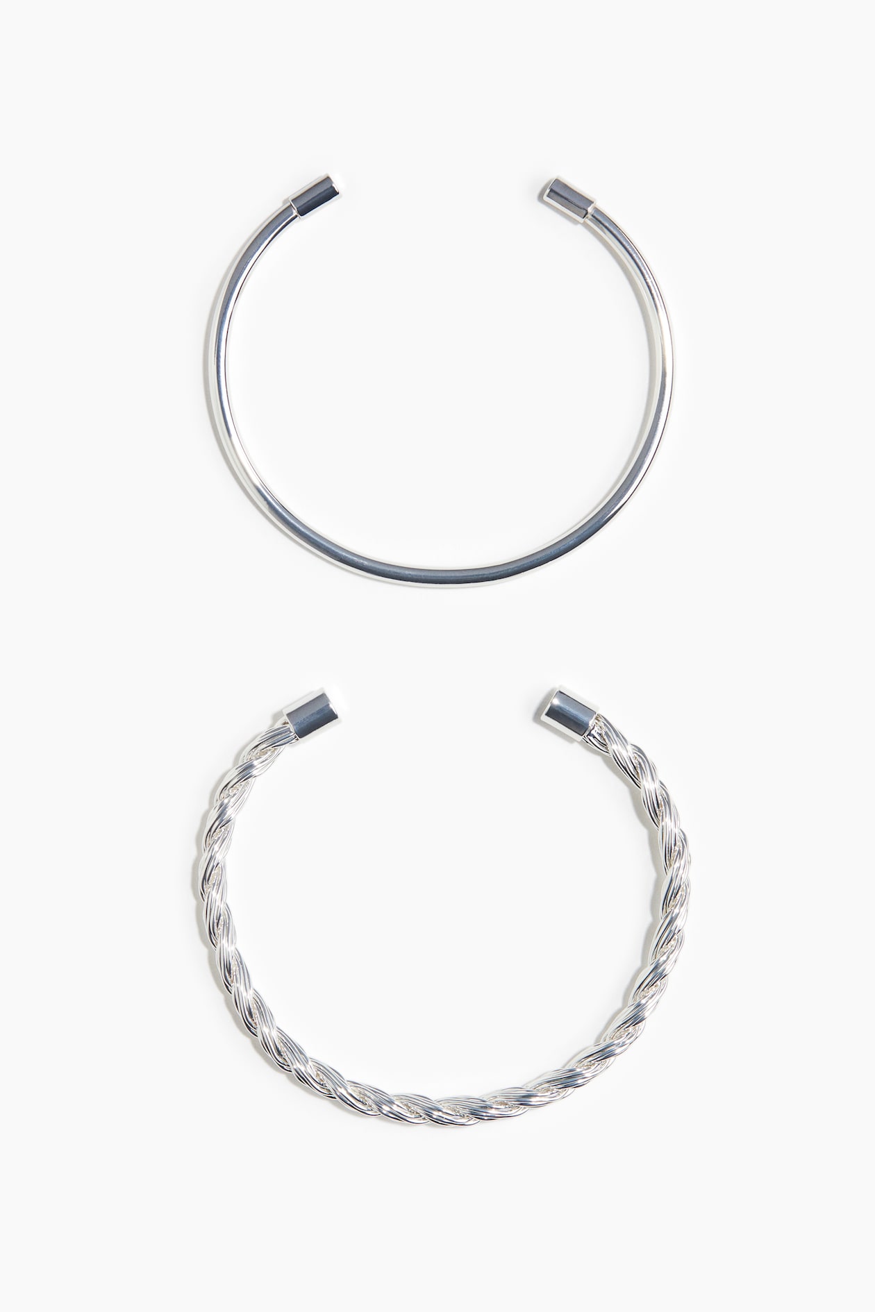 2-pack Cuff Bracelets - Silver colour - Ladies | H&M AU