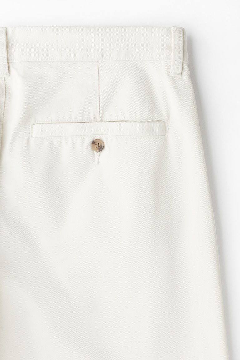 Men’s Cream Relaxed-Fit Cotton Chinos | H&M CA