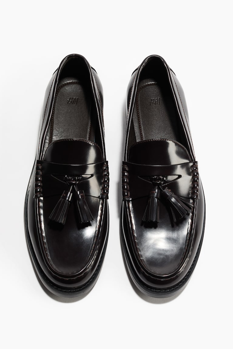 Men’s Dark brown Tasseled Penny Loafers | H&M US