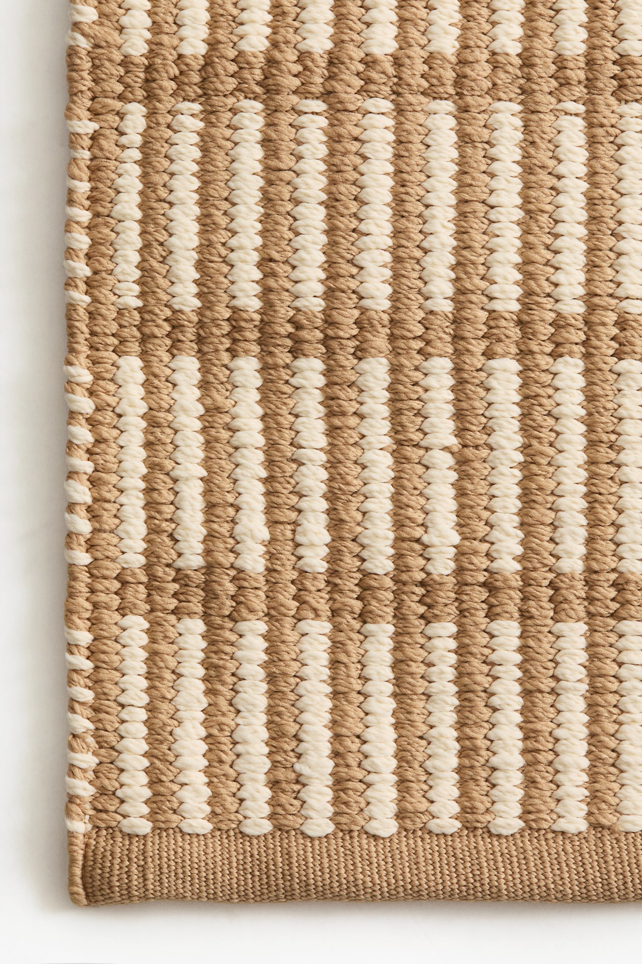 Dark beige/light beige Indoor/Outdoor Runner Rug at H&M Home | H&M US