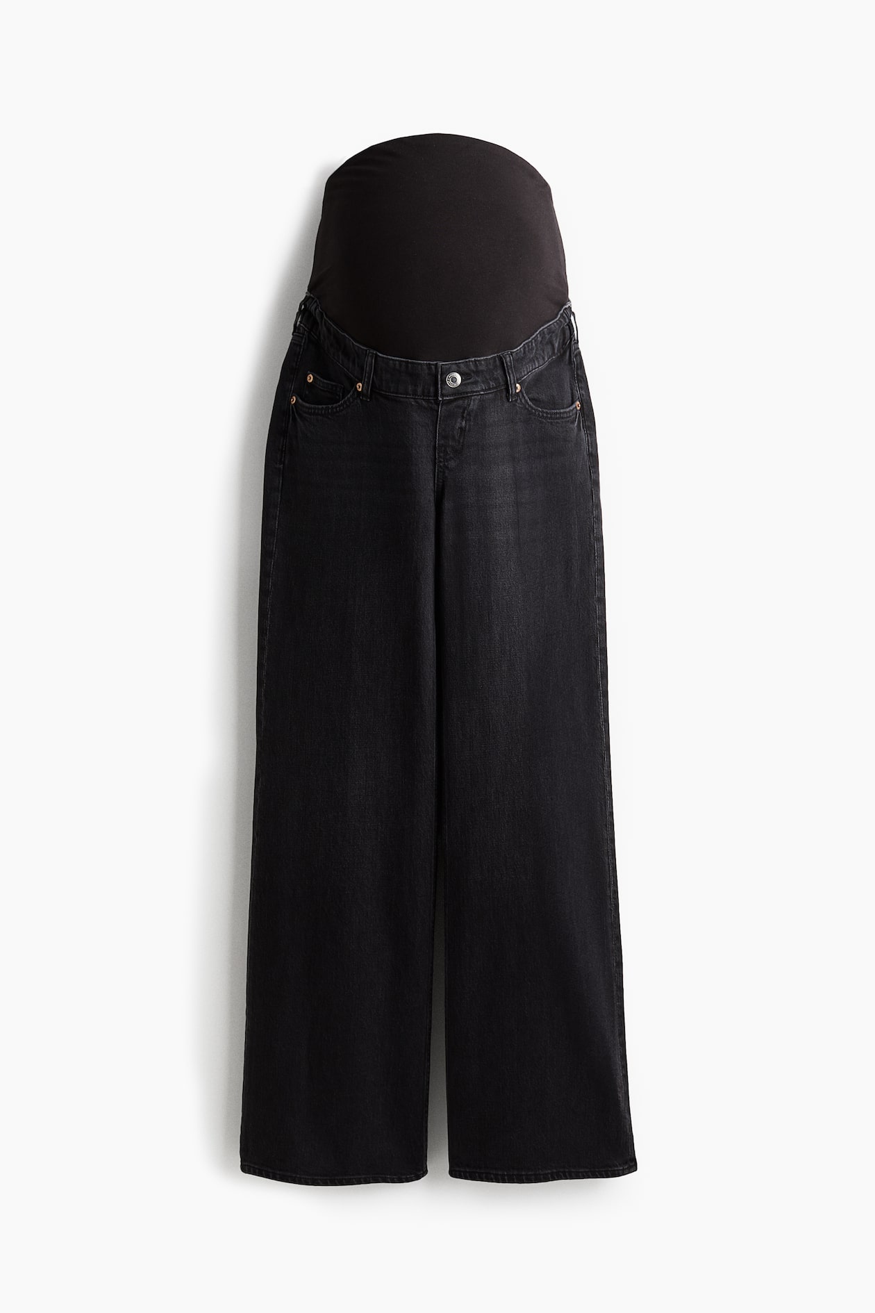 Women's Black/washed MAMA Wide Jeans | H&M CA