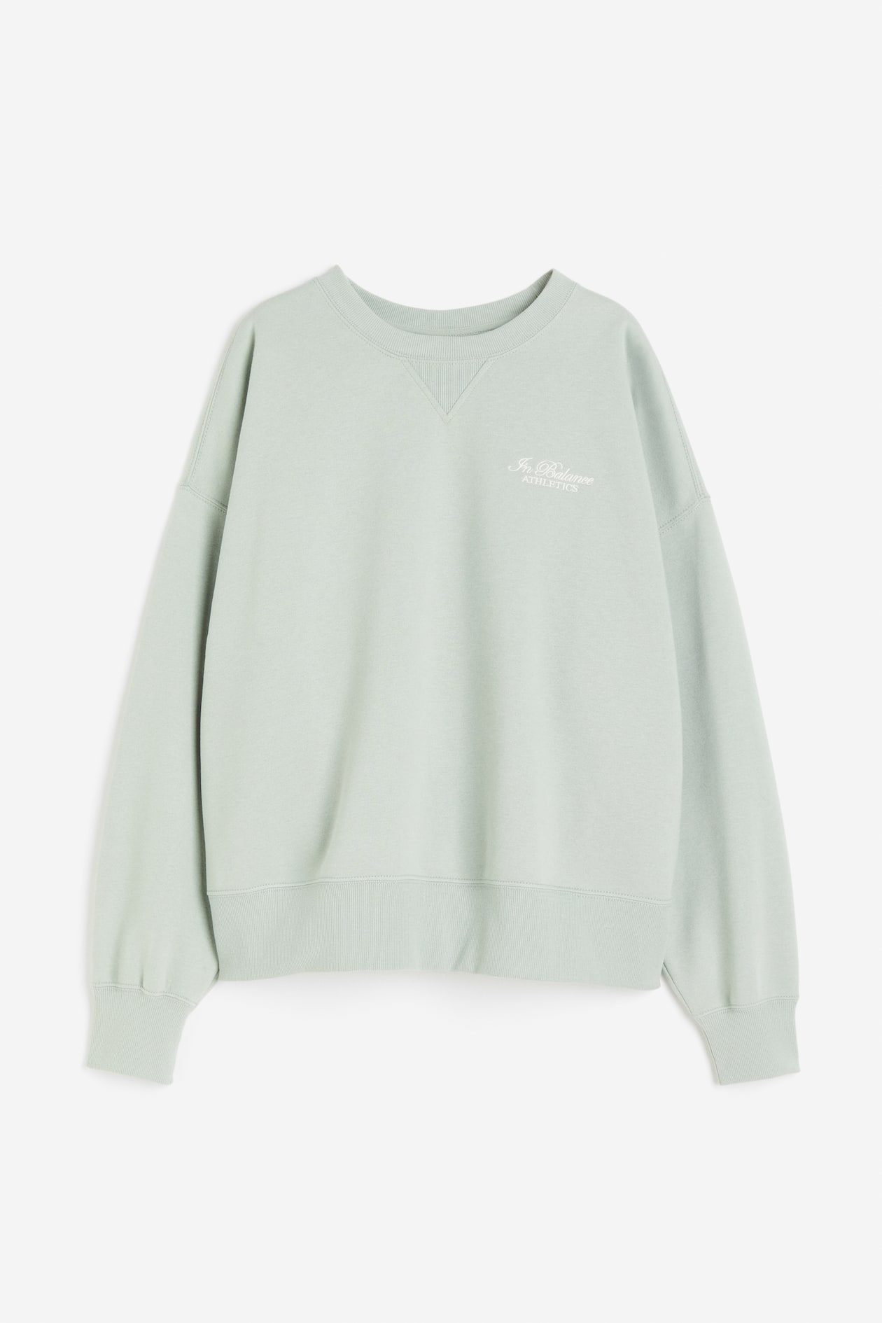 Sudadera oversize con motivo estampado - Verde claro - MUJER | H&M ES