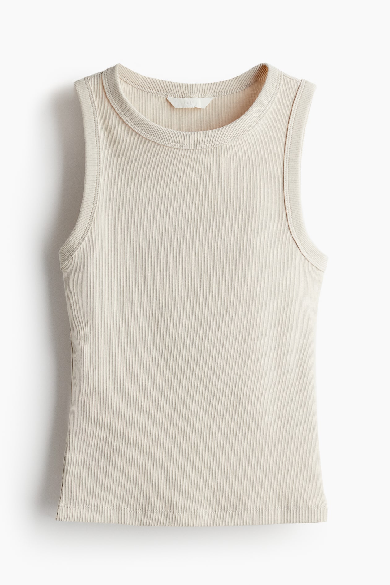 Women's Light beige Ribbed Tank Top | H&M US
