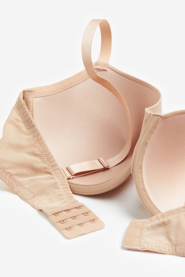 2-pack Microfiber Padded Underwired Bras - White/beige - Ladies | H&M US
